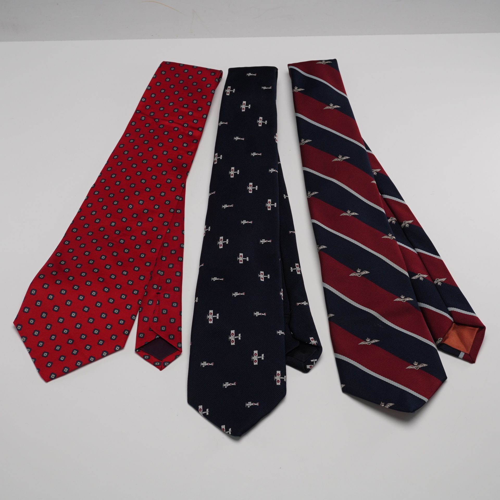 Set of three neckties including a red Bert Pulitzer tie with a small ...