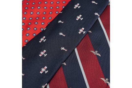 Set of three neckties including a red Bert Pulitzer tie with a small ...