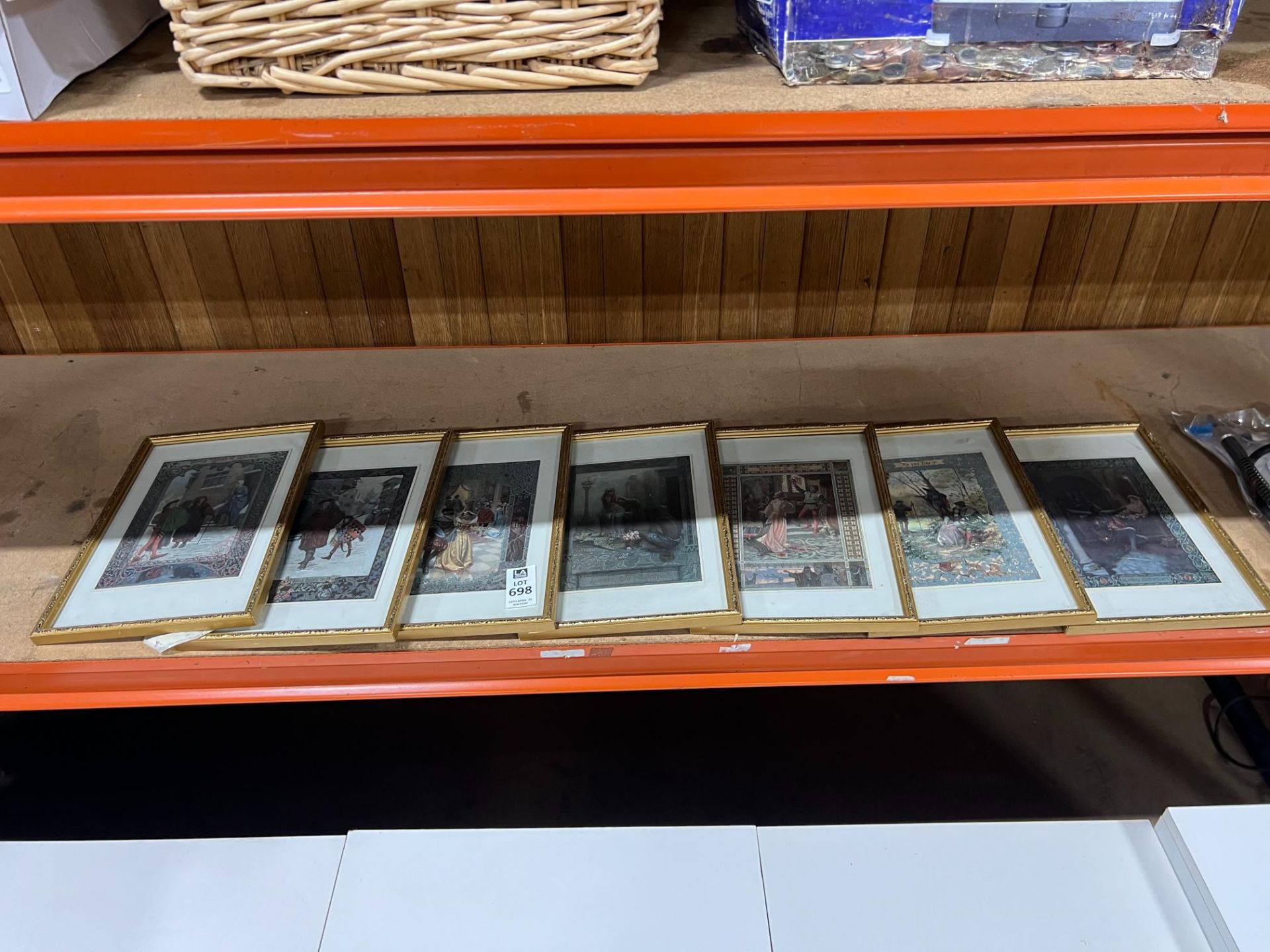 7 FRAMED MEDIVAL PICTURES