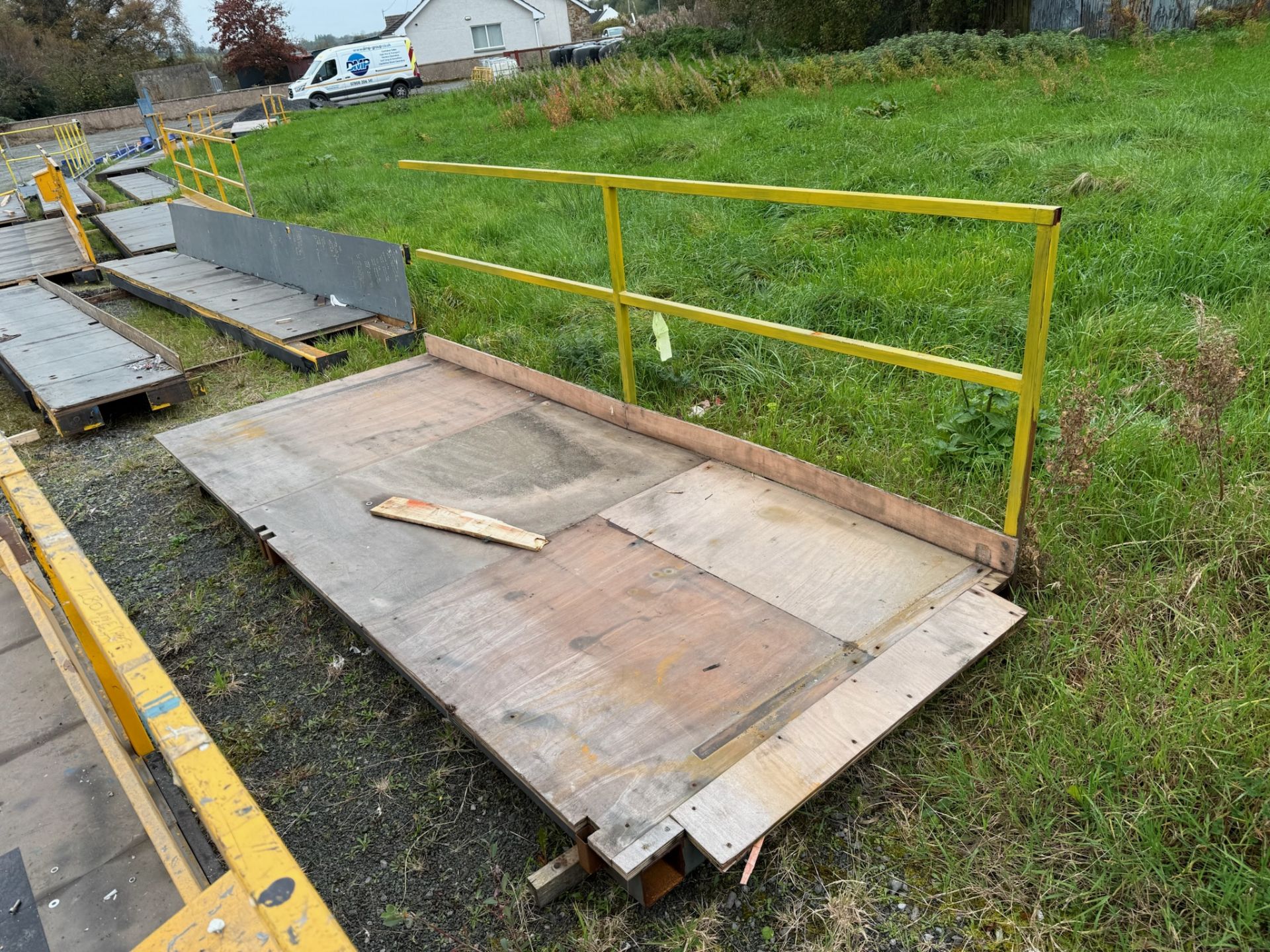 HEAVY DUTY STEEL FABRICATED GANTRY / BRIDGE WITH HANDRAIL 3.6M X 1.5M