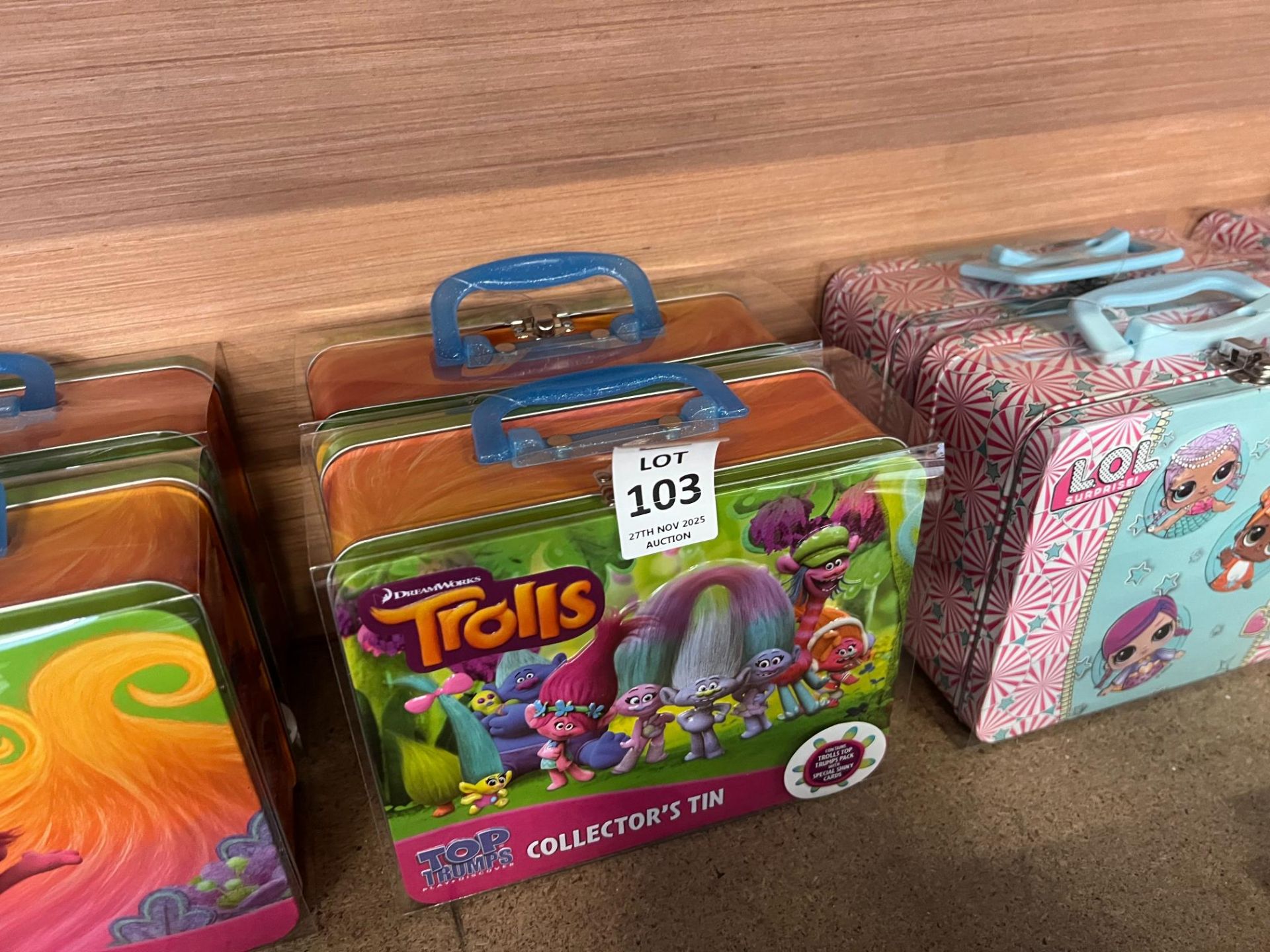 2X DREAMWORKS TROLLS COLLECTOR'S TINS (NEW)