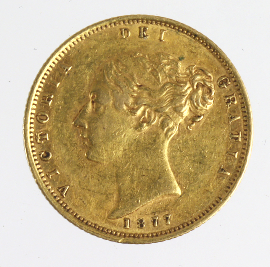 Half Sovereign 1877 dn69 VF