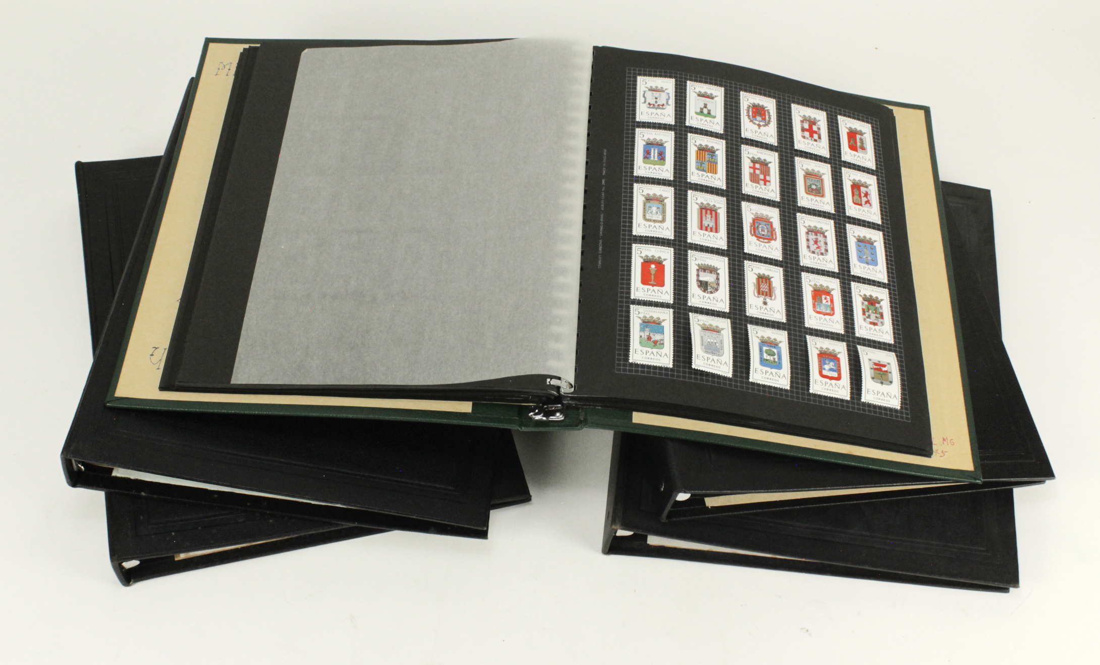 Original unpicked old time collection of World stamps in binders ...