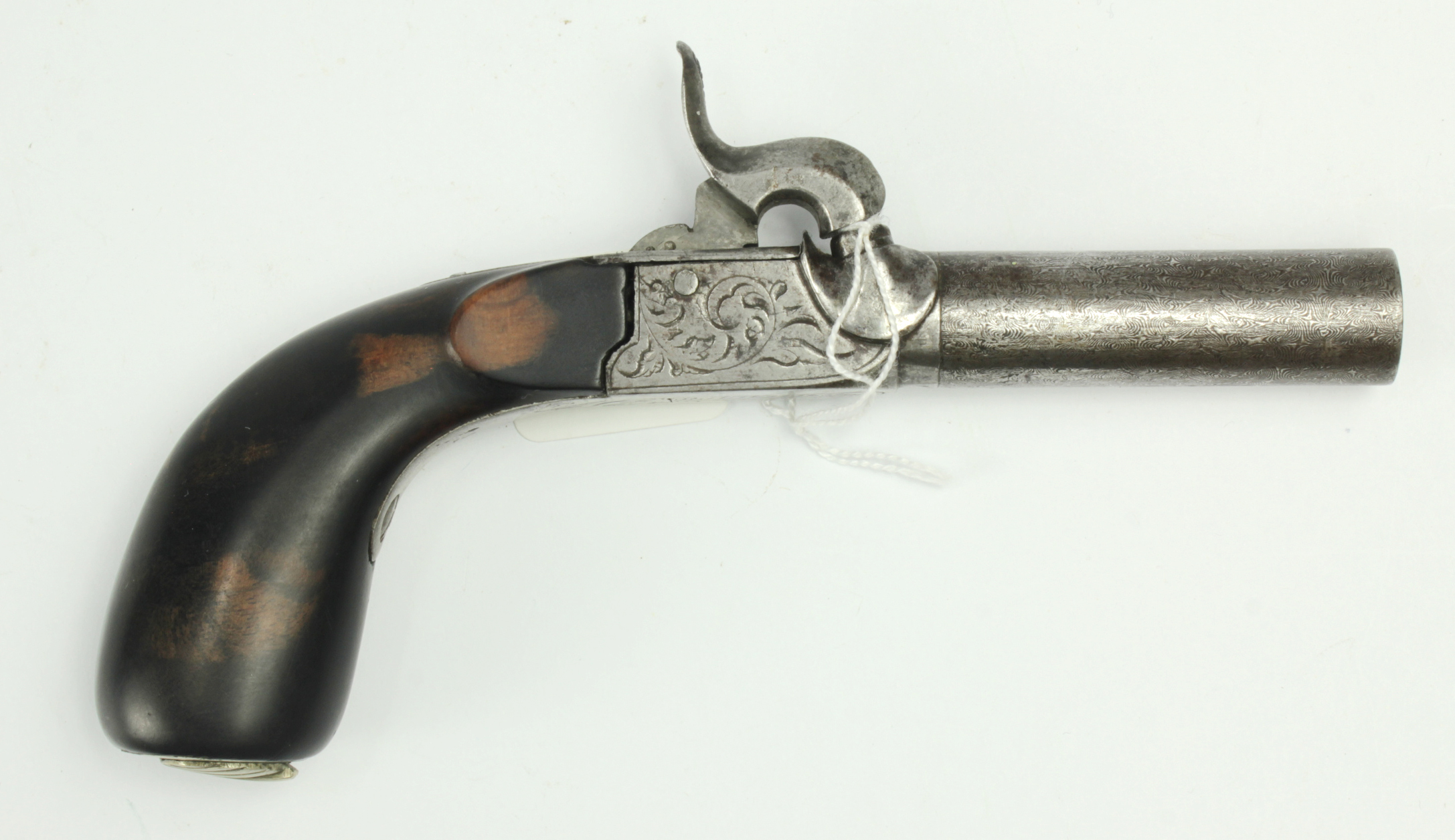 Pistol: A single shot percussion box lock pocket pistol, circa 1850 ...