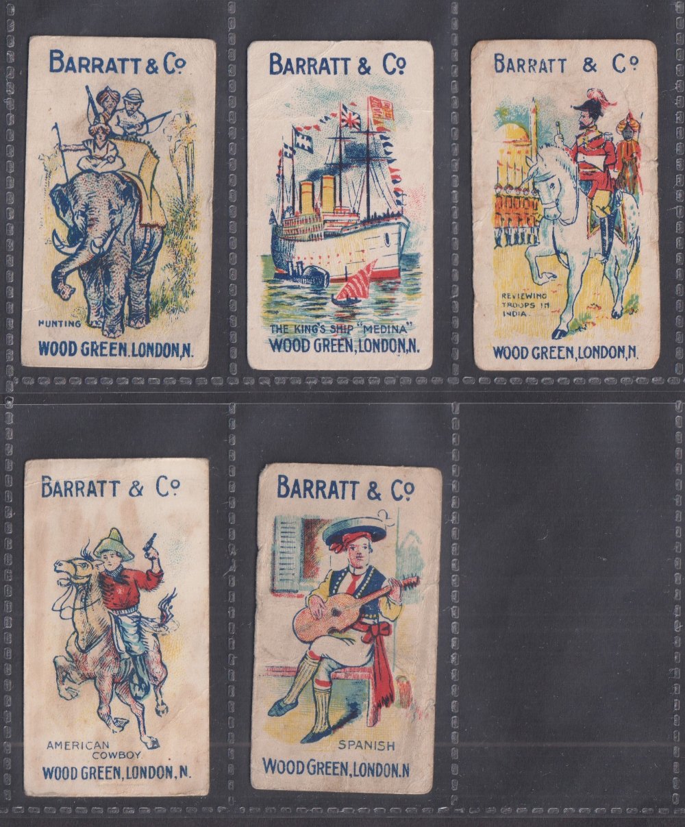 Trade cards, Barratt's, five cards, Coronation Visit to India, 1911 (3 ...