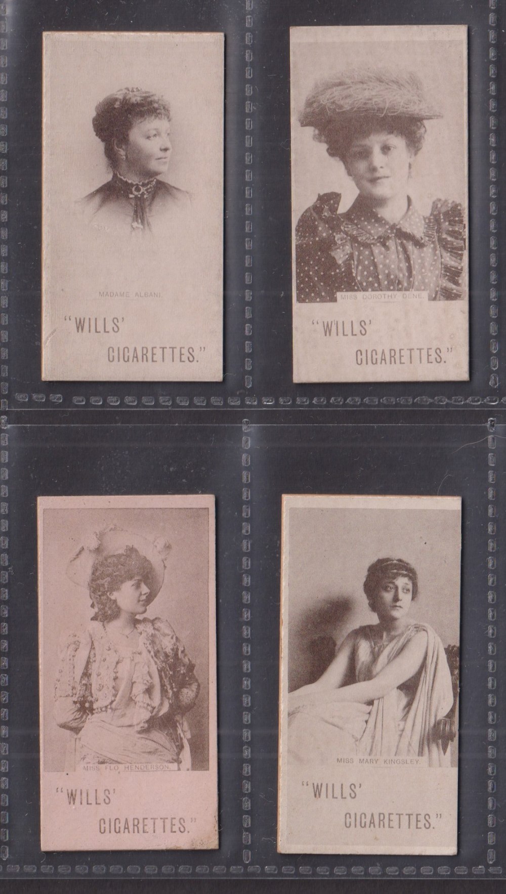 Cigarette cards, Wills, Actresses Collotype (Three Castles, Firefly etc ...