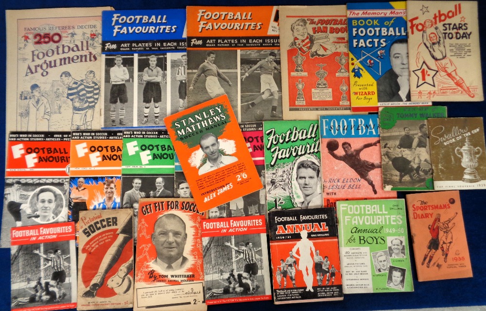 Football giveaways & booklets, selection of 23 publications, 1920's ...