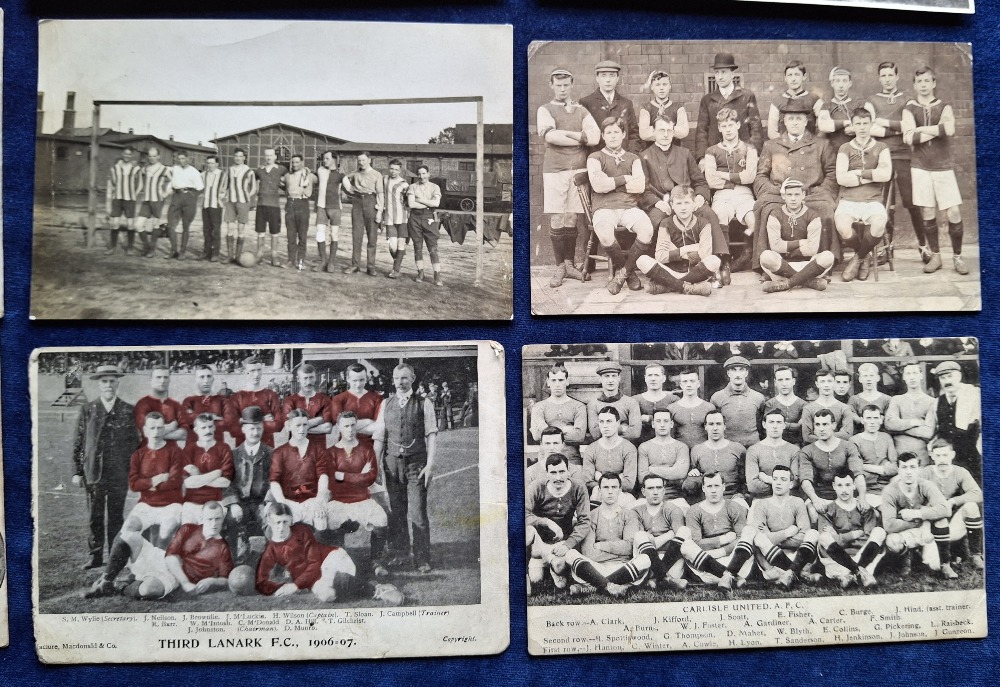 Football postcards, 16 cards all football team groups inc. printed card ...