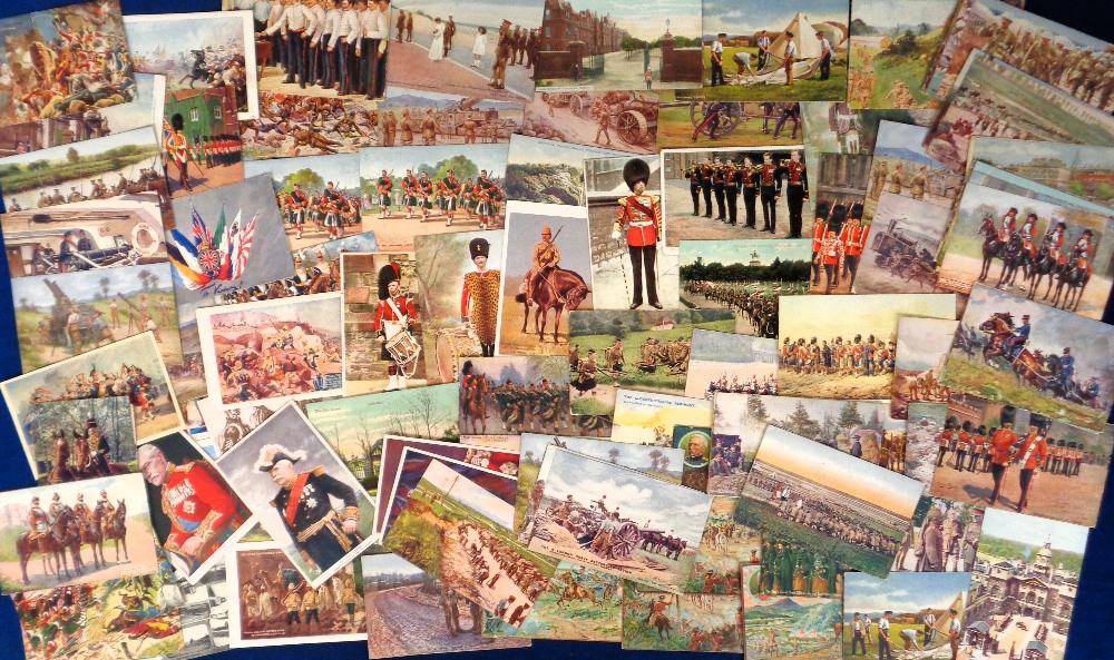 Postcards, Military, a collection of approx. 230 coloured military ...