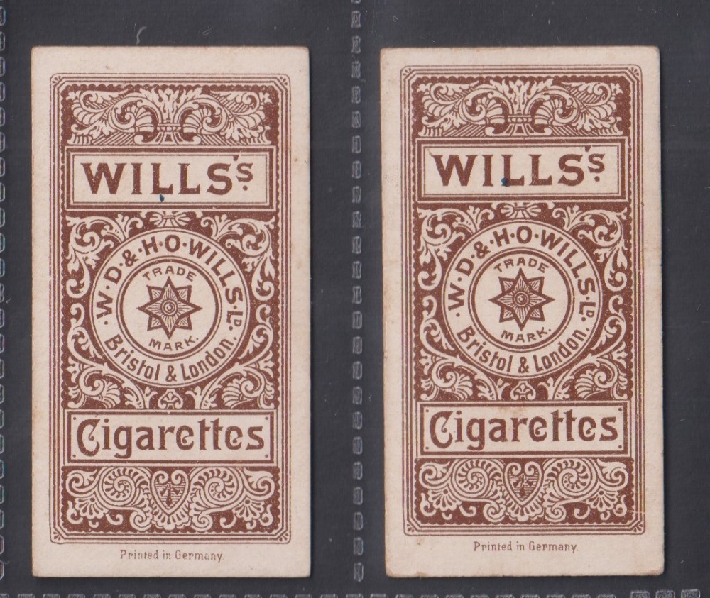Cigarette cards, Wills, Beauties (No inset, scroll back), two cards ...