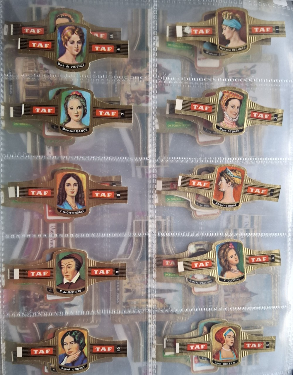 Cigar Bands, over 60 sets covering many different subjects including ...