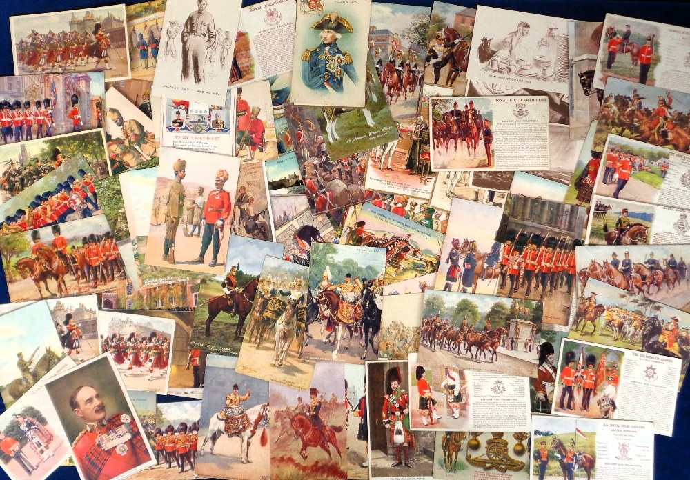 Postcards, Military, a collection of approx. 230 coloured military ...