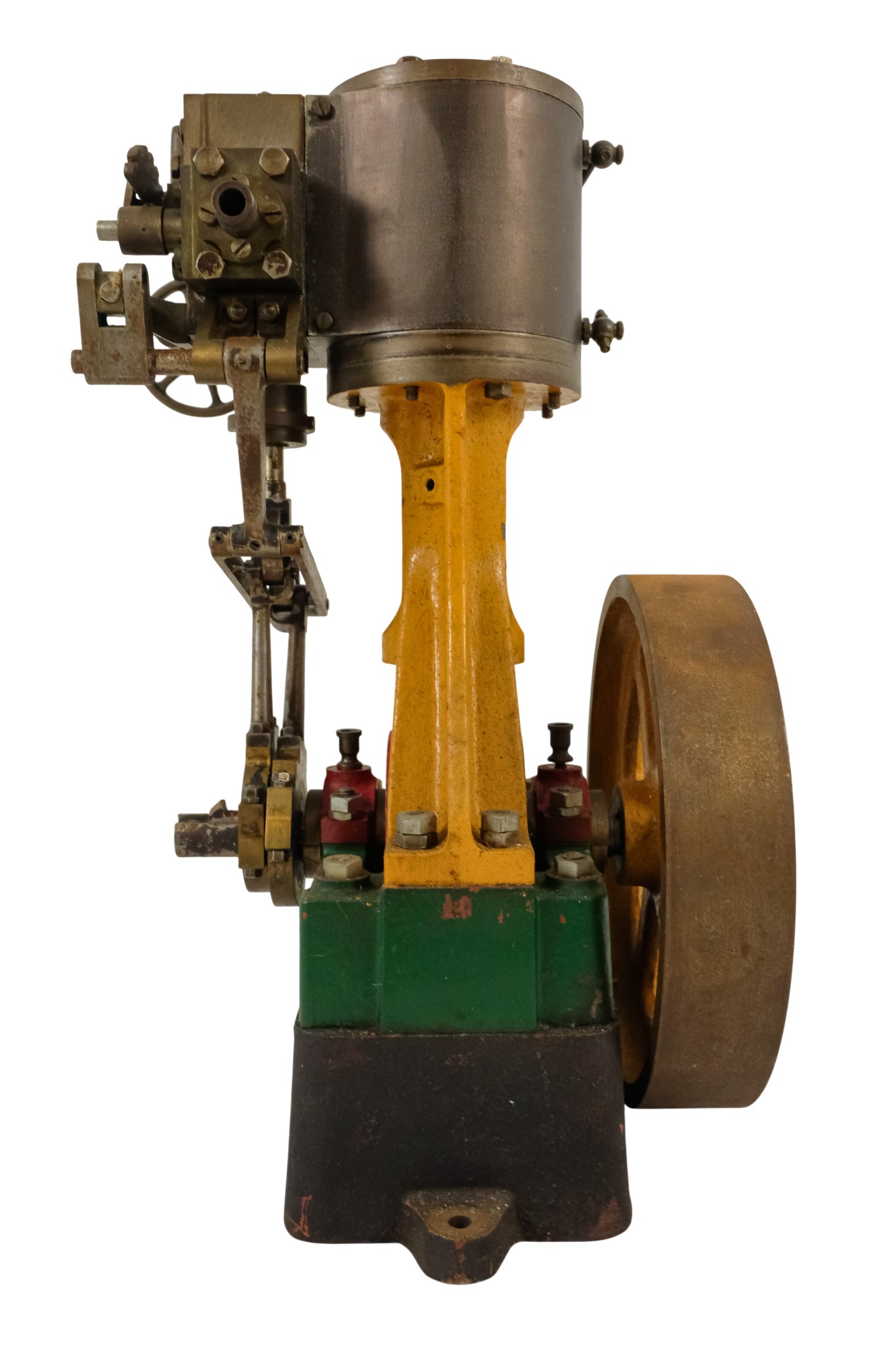 A Stuart Turner vertical reversing steam engine - the supports and ...