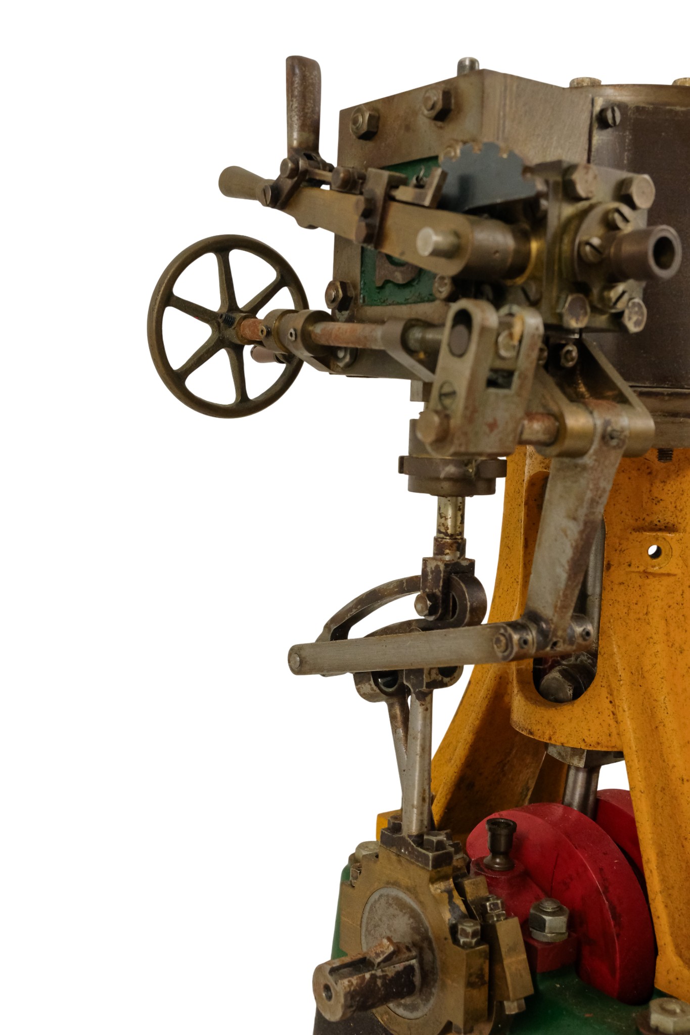 A Stuart Turner vertical reversing steam engine - the supports and ...