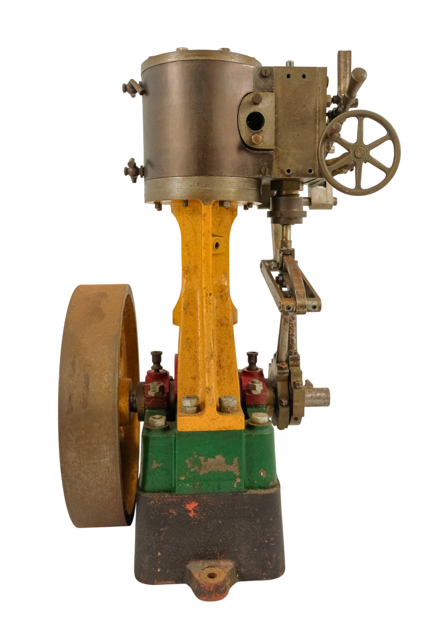 A Stuart Turner vertical reversing steam engine - the supports and ...