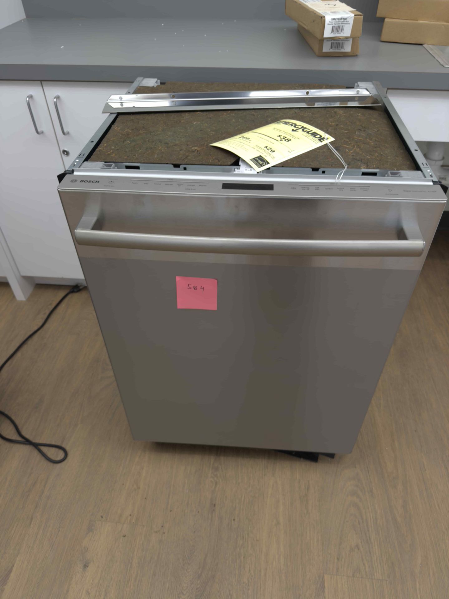 Bosch stainless dishwasher with concealed controls; includes top ...