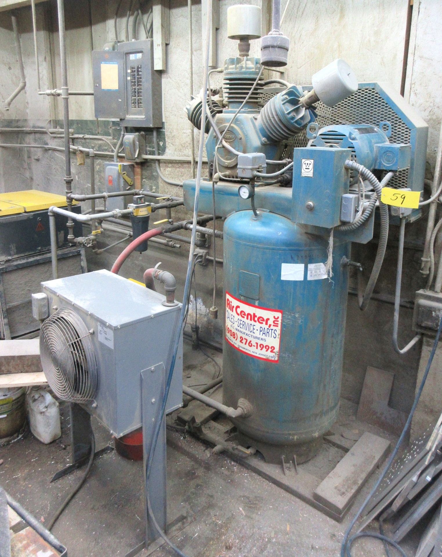 10HP Wayne / Dresser Mdl. TRU15 Vertical Tank Mounted Piston-Type Air ...