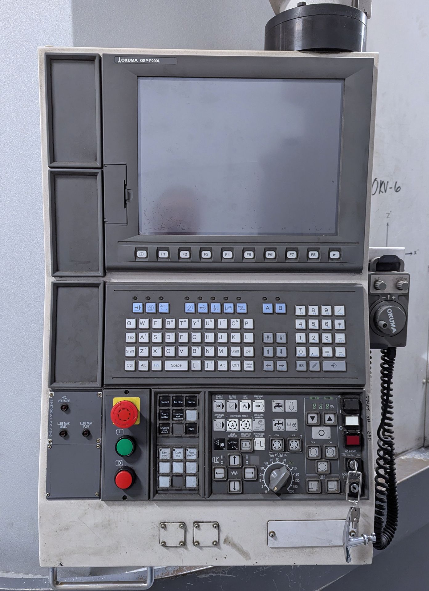 Okuma LVT 400 Vertical Turret Lathe (2008) Description Chuck size 12 ...