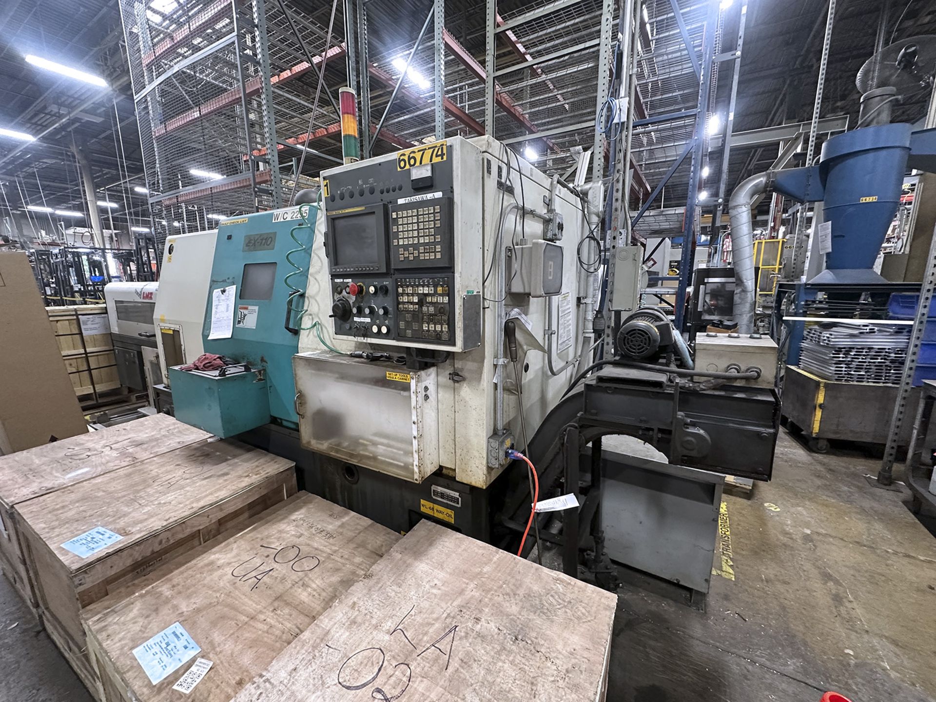 Takisawa EX-110 CNC Lathe (2003) Description X-Axis Travel…………8 1/2" Z ...