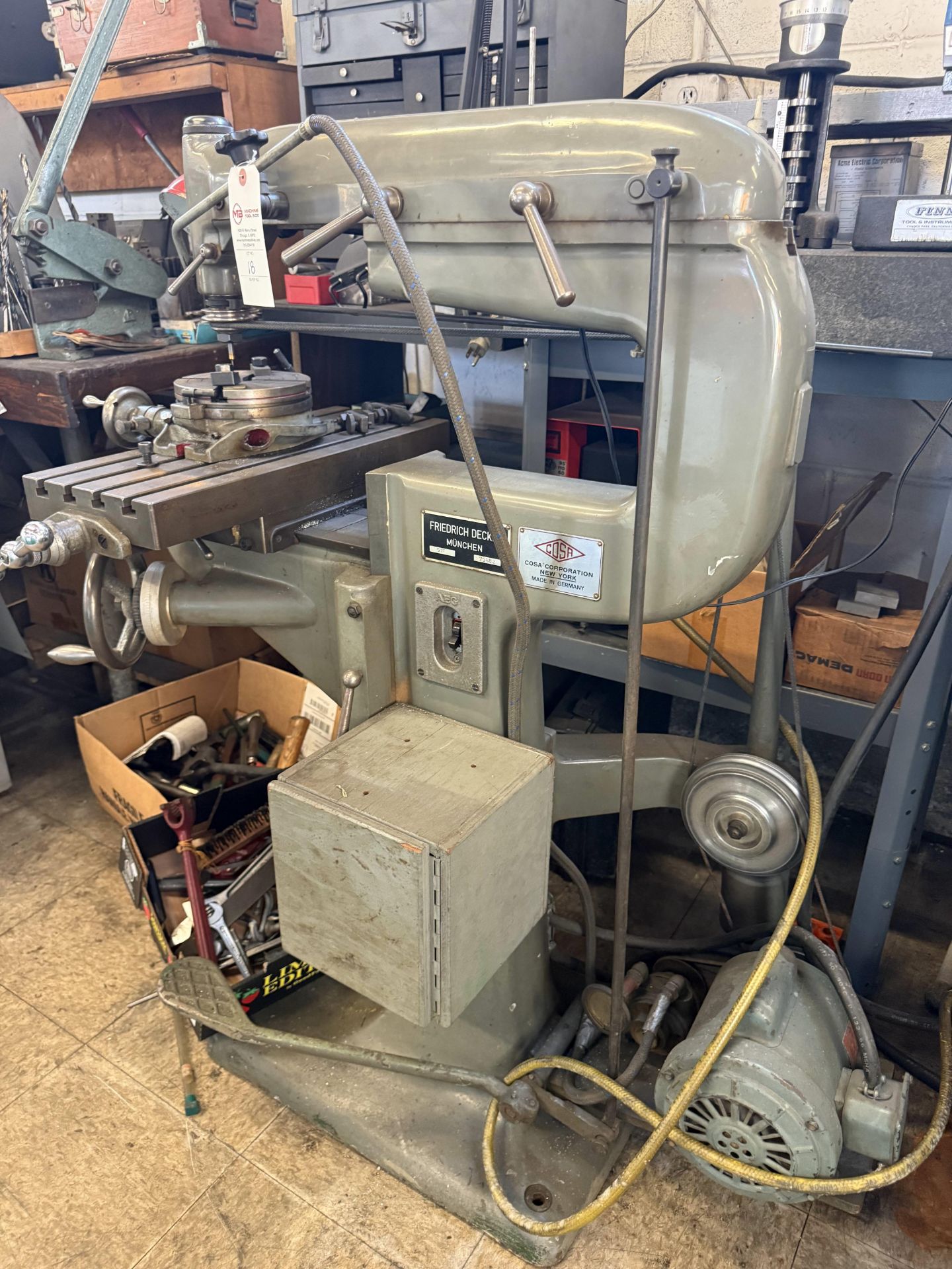 Friedich Deckel Engraving Machine Model G1F W/ Rotary Table Serial ...