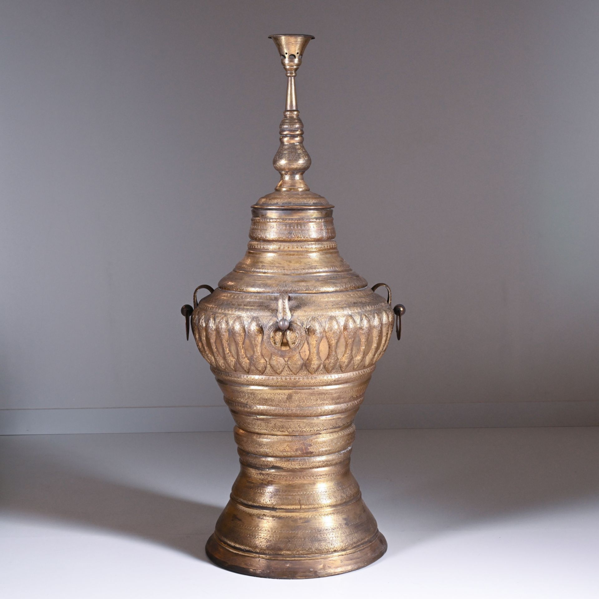 A gadur, a big ceremonial brass pot traditionally used by the Maranao ...
