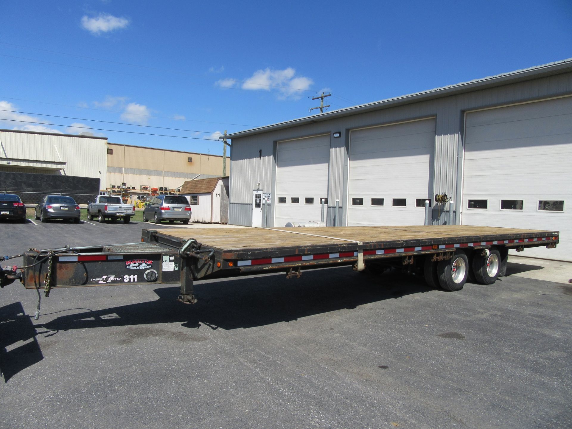 2018 Martin Flat Deck Pintle Trailer - Spring Suspension, 22k Axles, 30 ...