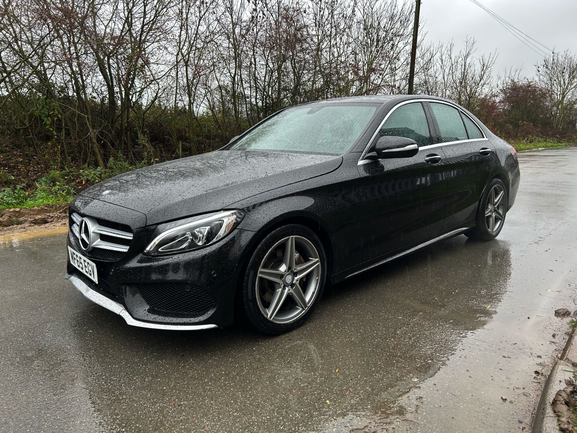 MERCEDES C220 2.1 BLUETEC * AMG LINE PREMIUM * (65 REG) 7G-TRONIC ULEZ ...