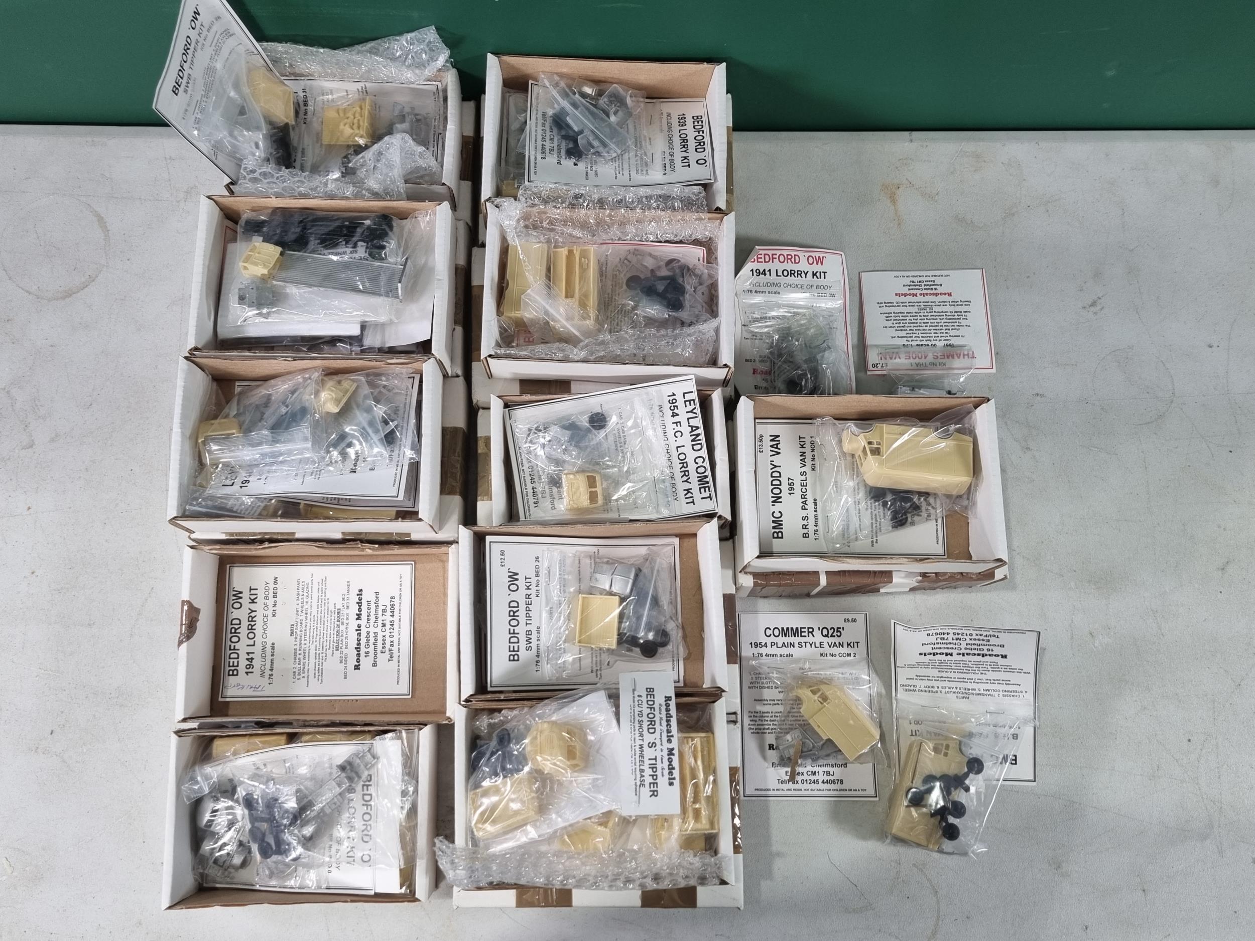 Twenty boxed Roadscale 1:76 scale diecast and plastic Lorry Kits, all ...