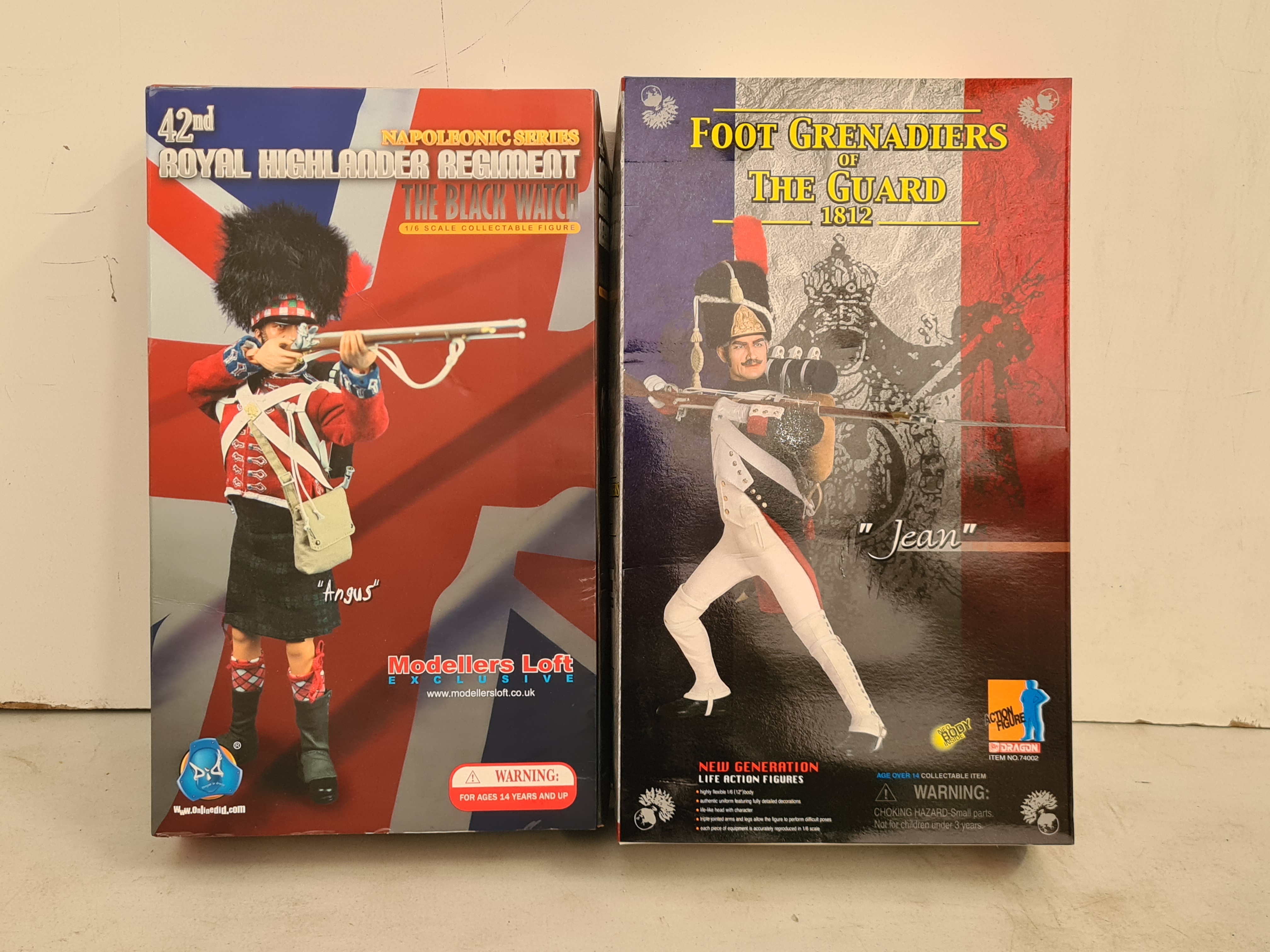 Two boxed 12in Action Figures comprising Modellers Loft Exclusive 42nd ...
