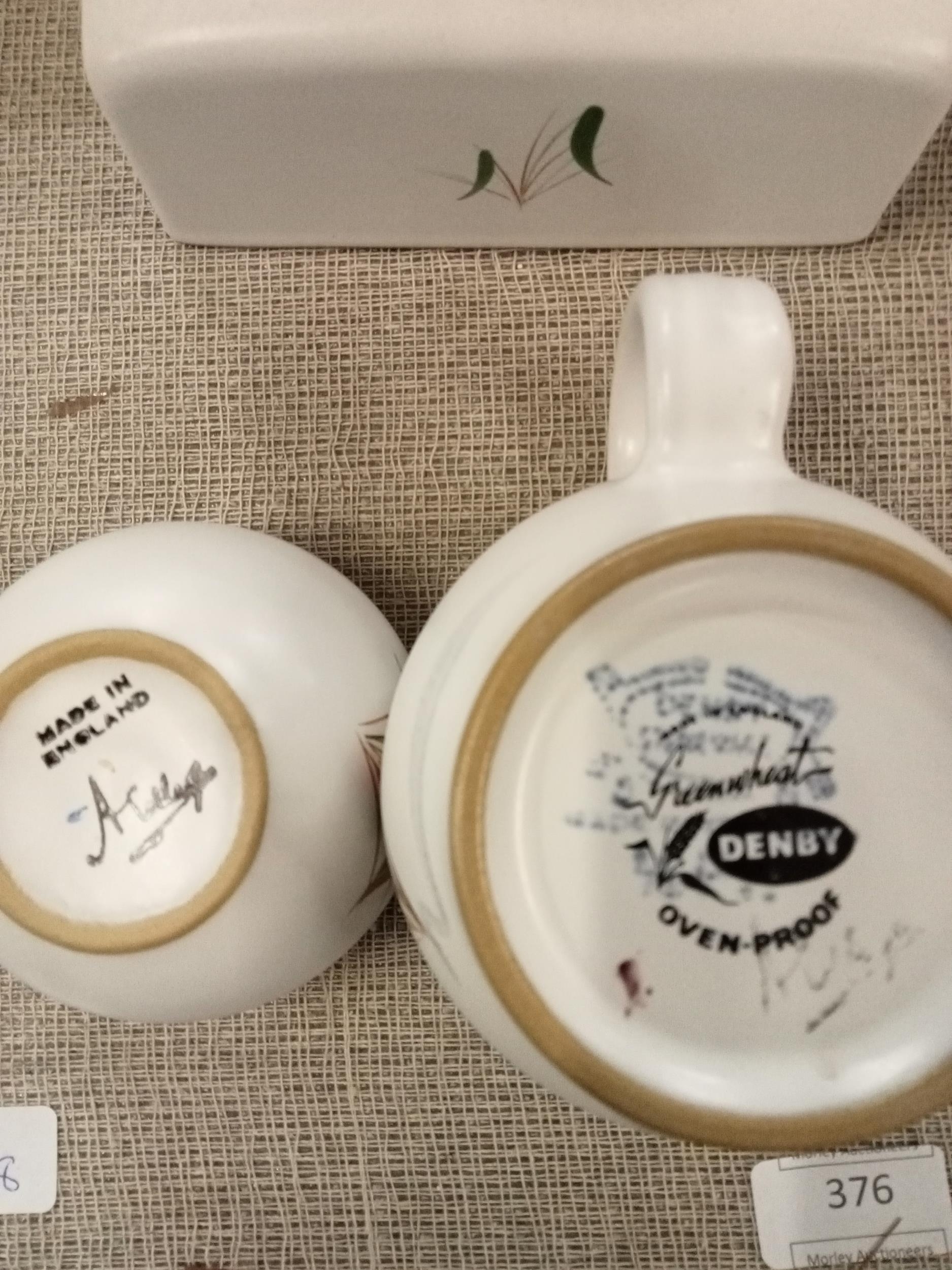 A Collection of Denby 'Greenwheat' Pattern Stoneware Tableware ...