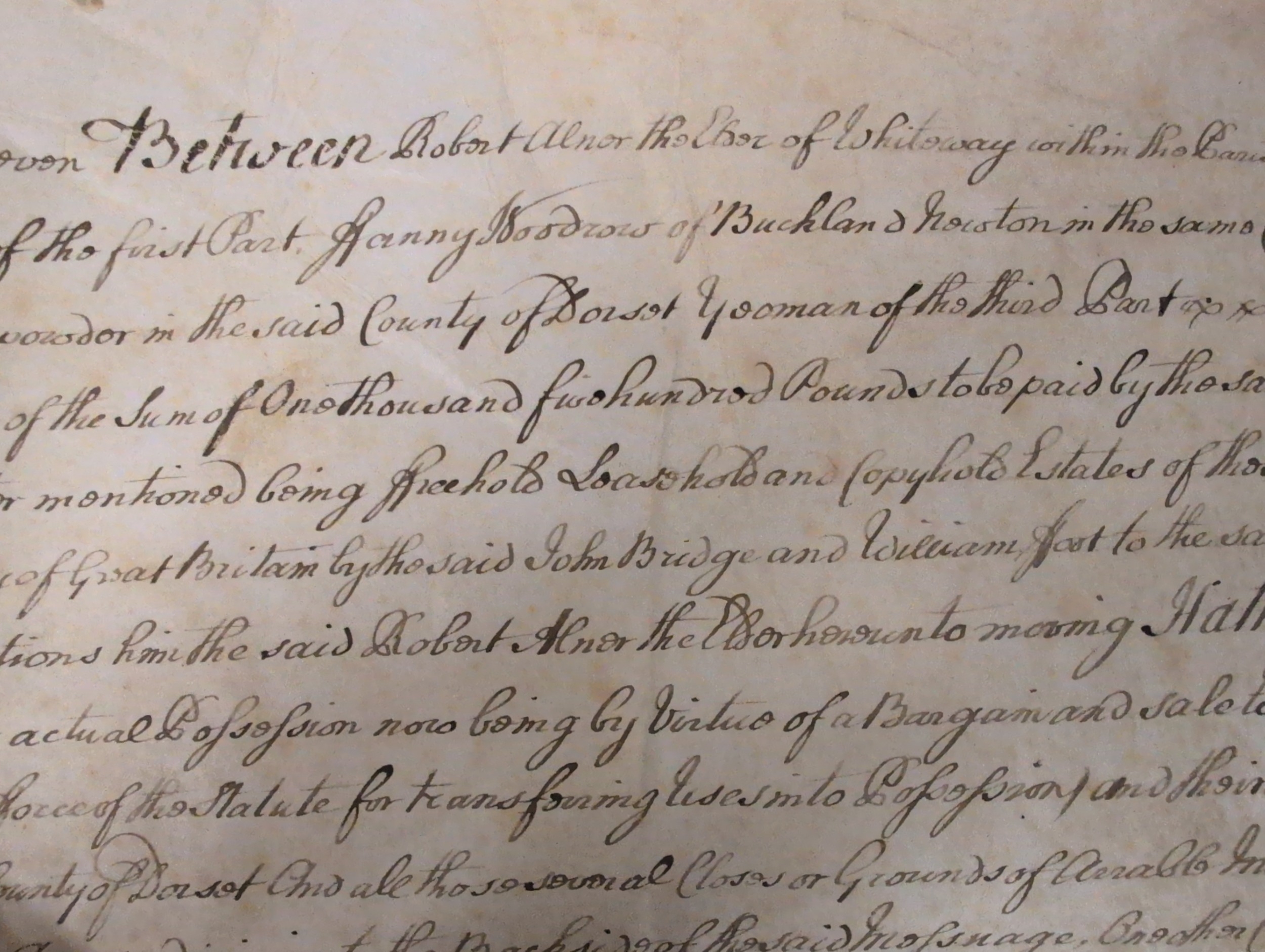Georgian Vellum Indenture Tripartite Dated 1757 with Illuminated ...