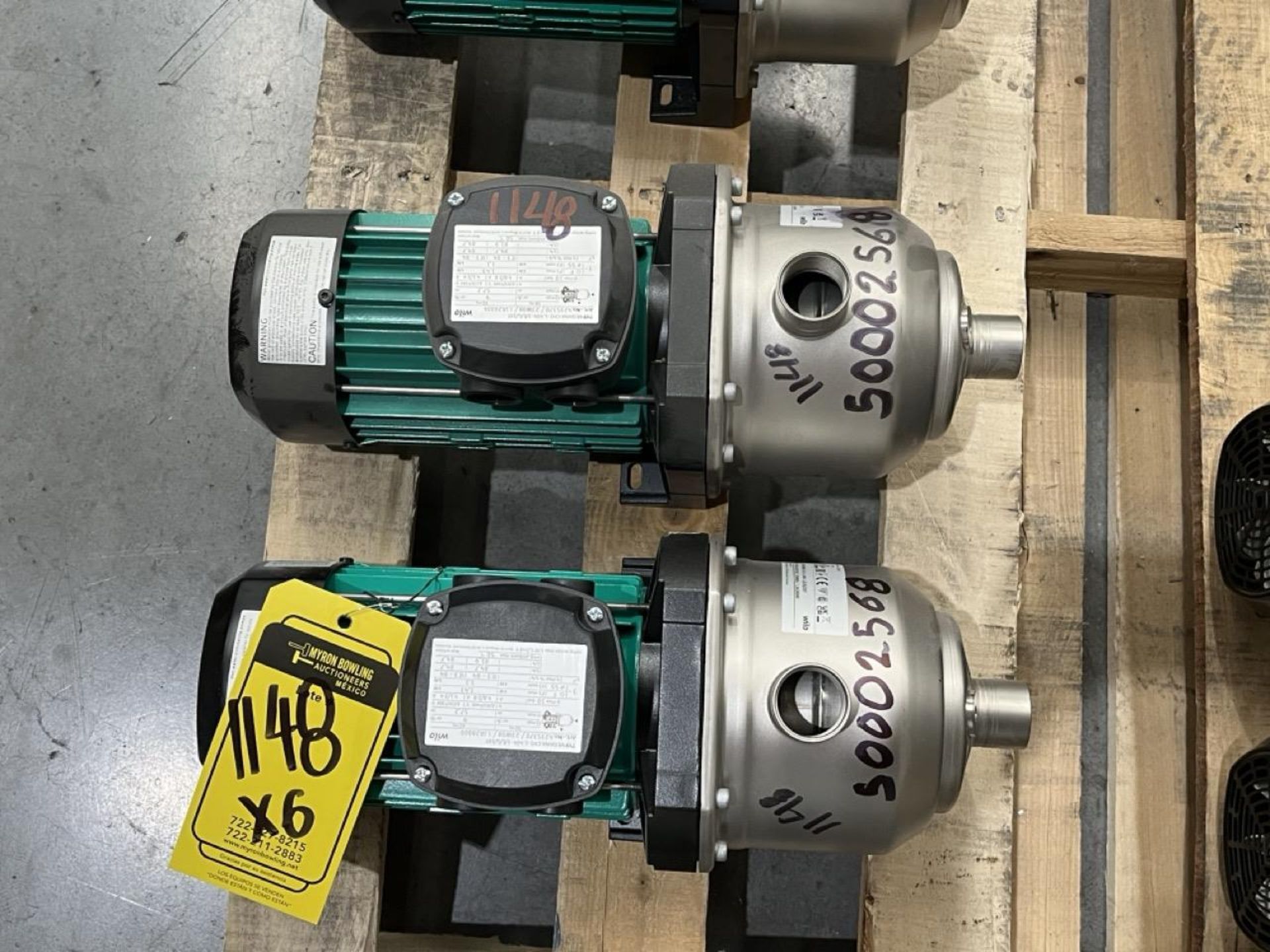 { Group of lots: 1148, 1149 } (6x) WILO Pump, Model MEDANA CH1-L.404-1 ...