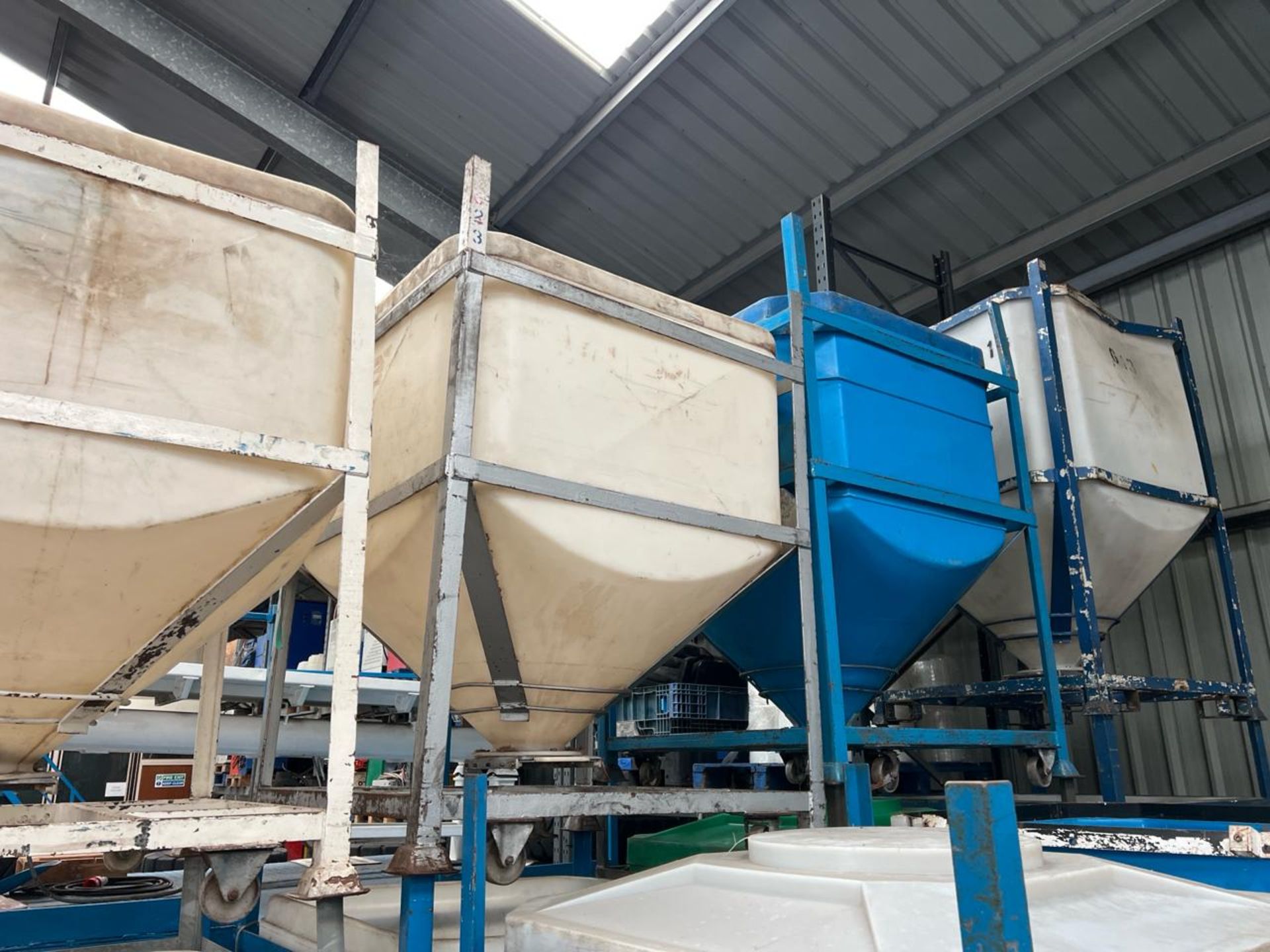 Plastic Hopper With Metal Frame x2 no reserve Approximate Dimensions ...