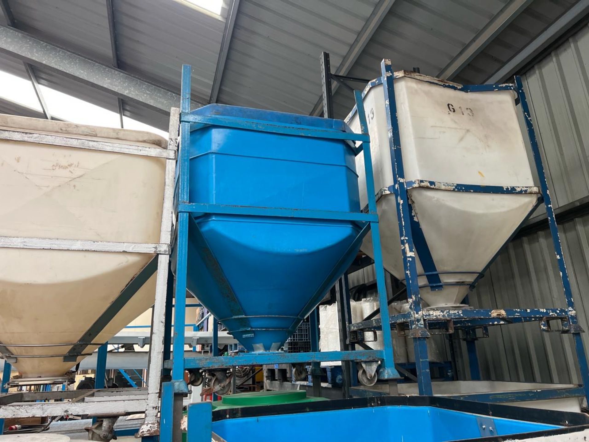 Plastic Hopper With Metal Frame x2 no reserve Approximate Dimensions ...