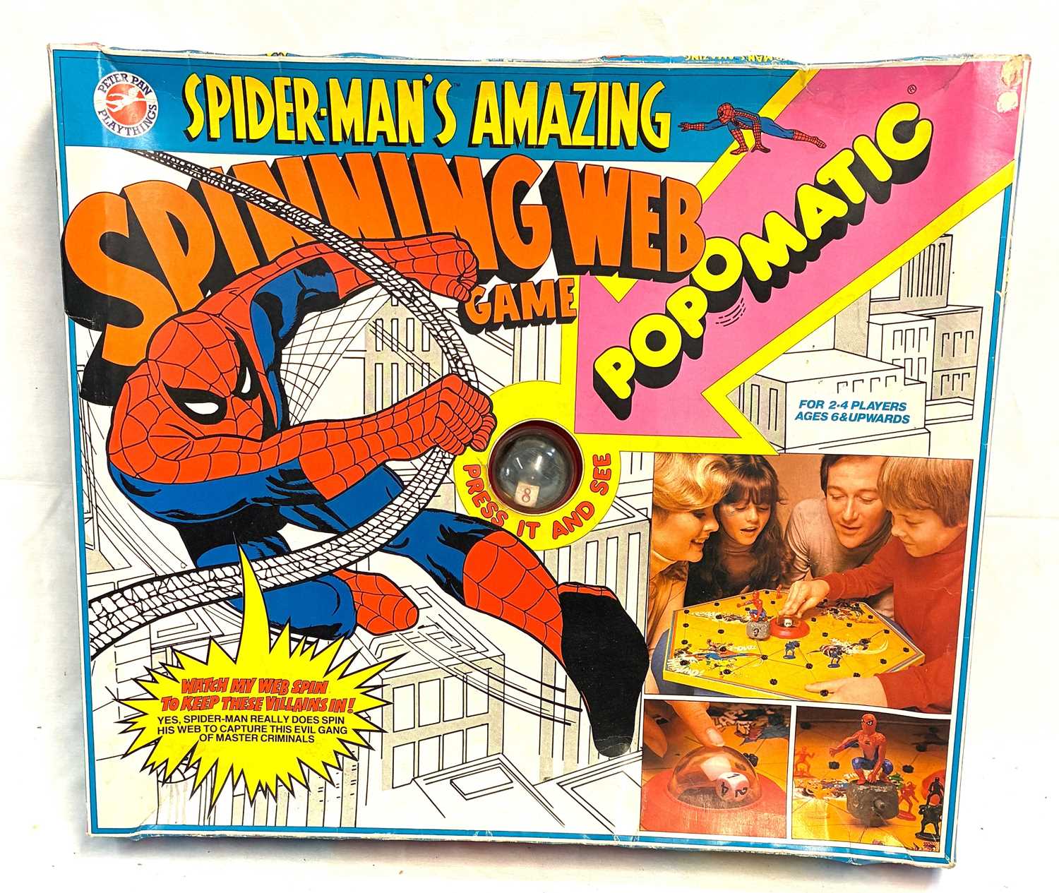 Peter Pan Playthings vintage Spider-Man's Amazing Spinning Web Game ...