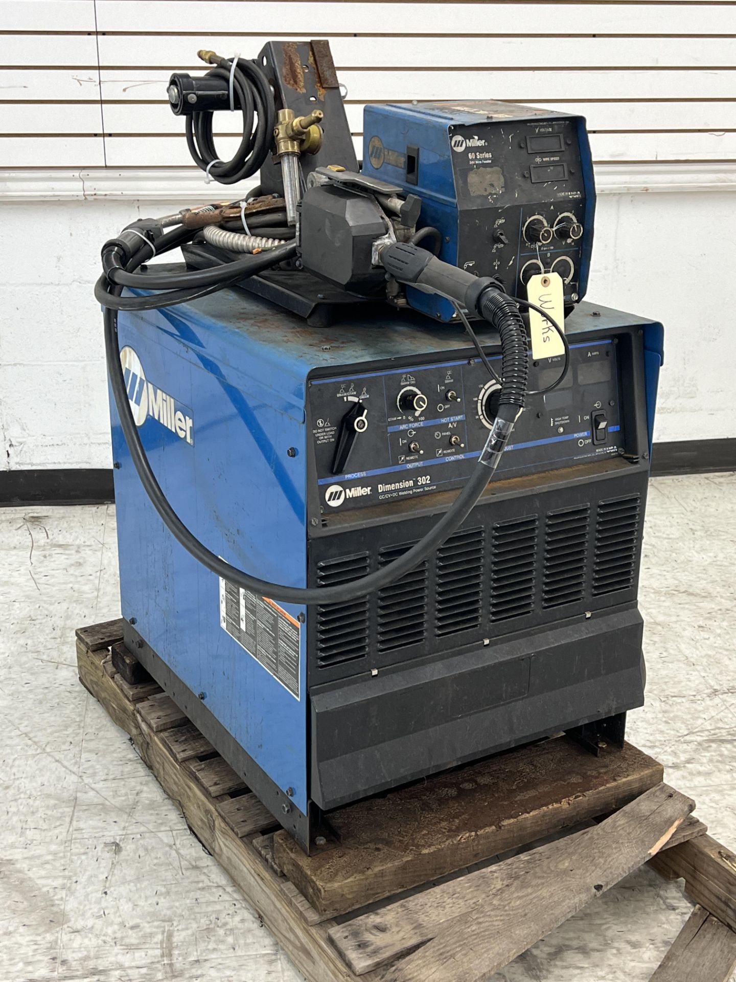 Miller Dimension 302 Welder W/ Miller 60 Series Feeder. Stock# 903215 ...