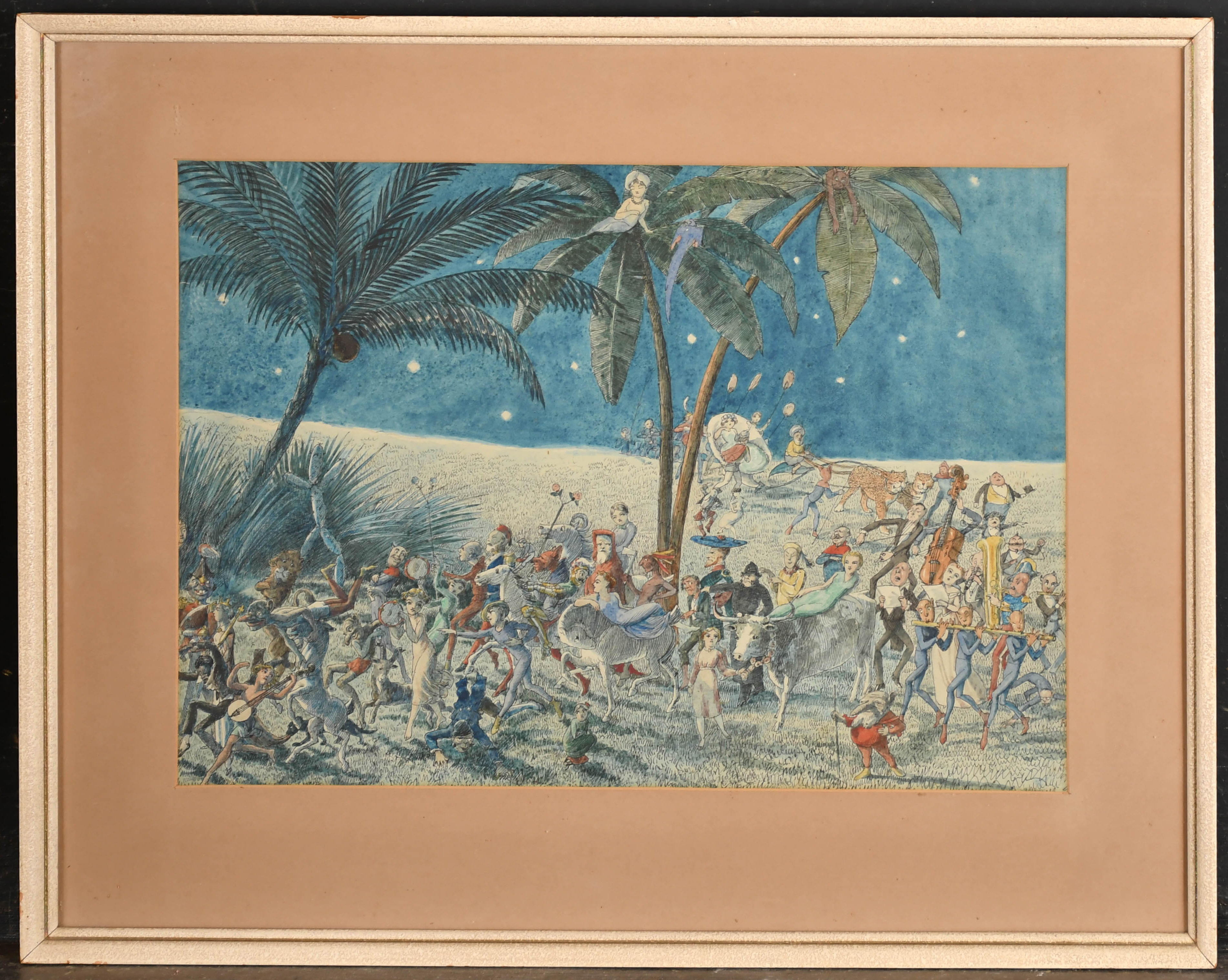 Richard Doyle (1824-1883) British. 'A Moonlight Procession ...