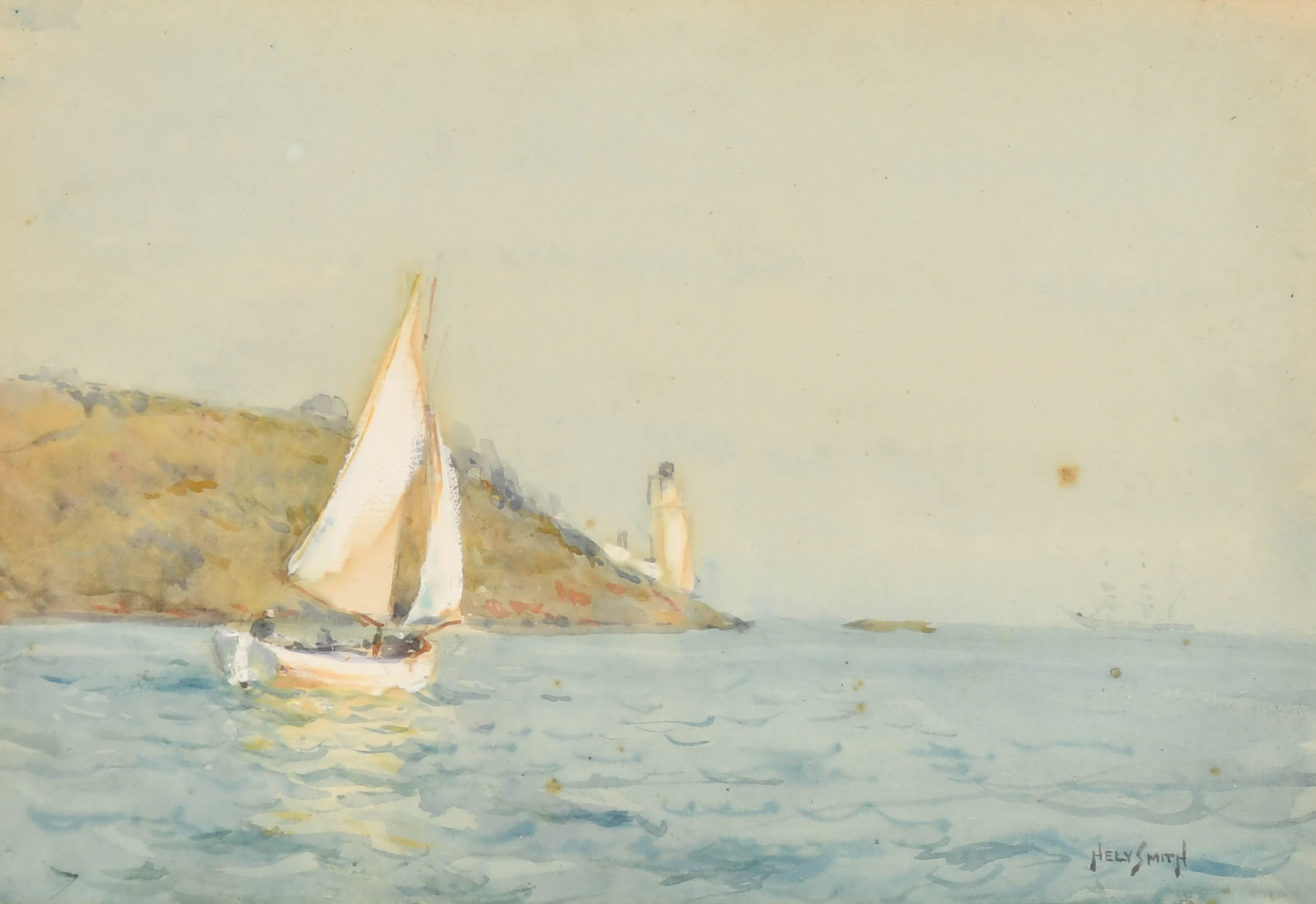 Hely Augustus Morton Smith (1862-1941) British. "Falmouth", Watercolour ...