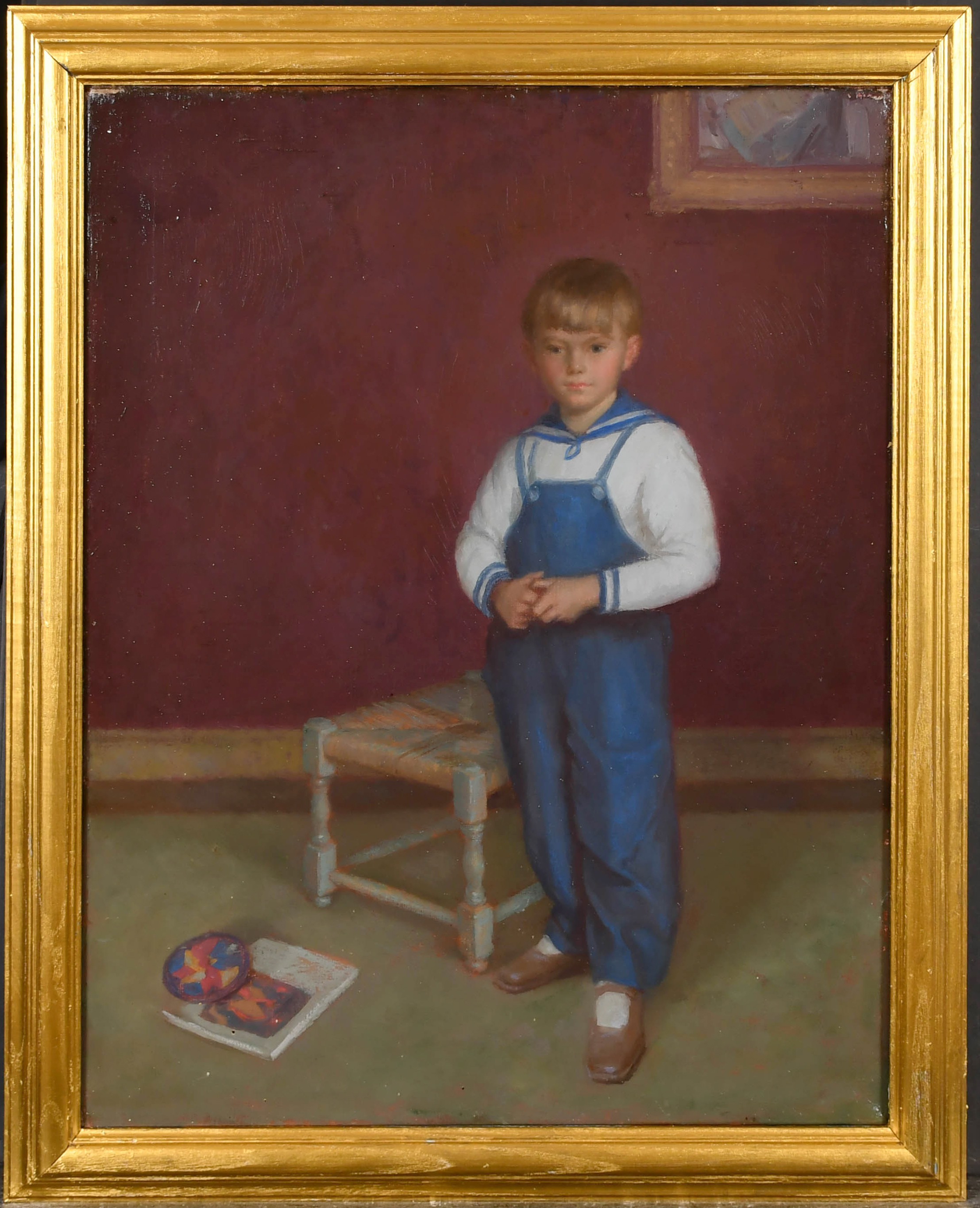 Hubert Arthur Finney (1905-1991) British. Nicholas in Dungarees, Oil on ...