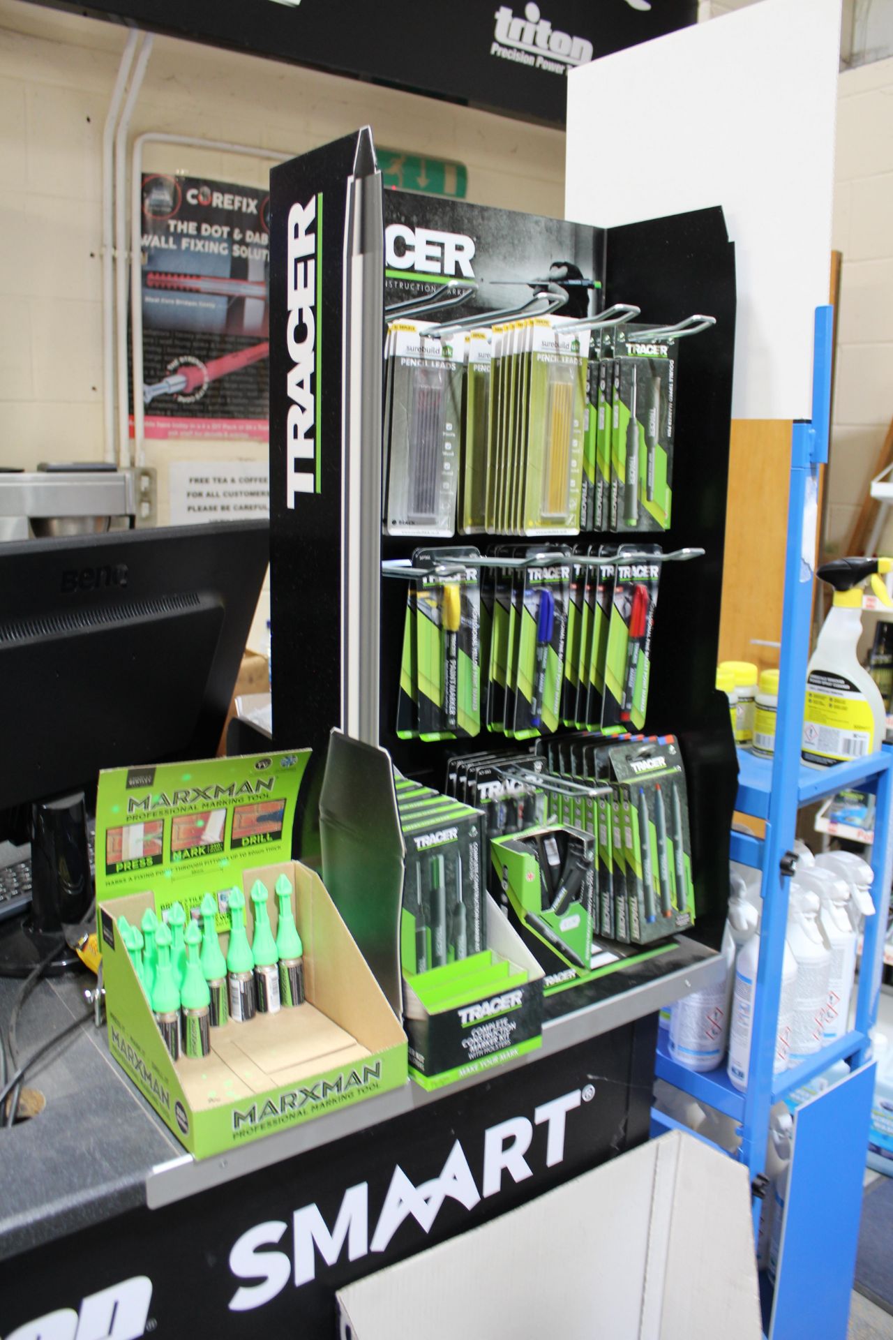 Tracer Construction Markers Counter-Top Display with quantity Tracer ...