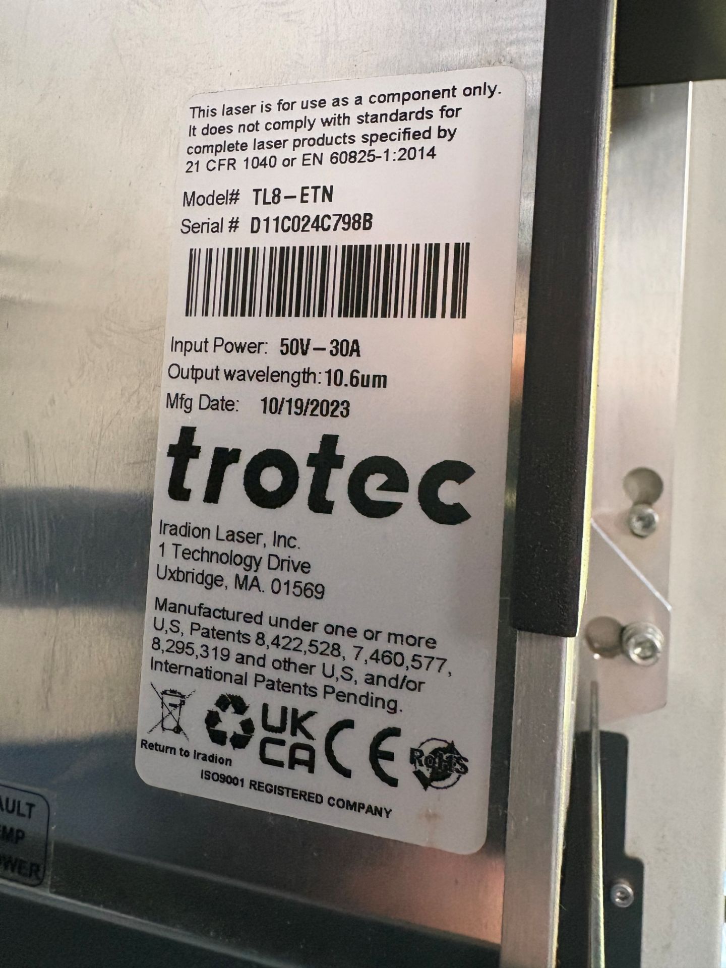 Trotec Speedy 300 Laser Engraving Machine (2020), Serial Number S3-7098 ...