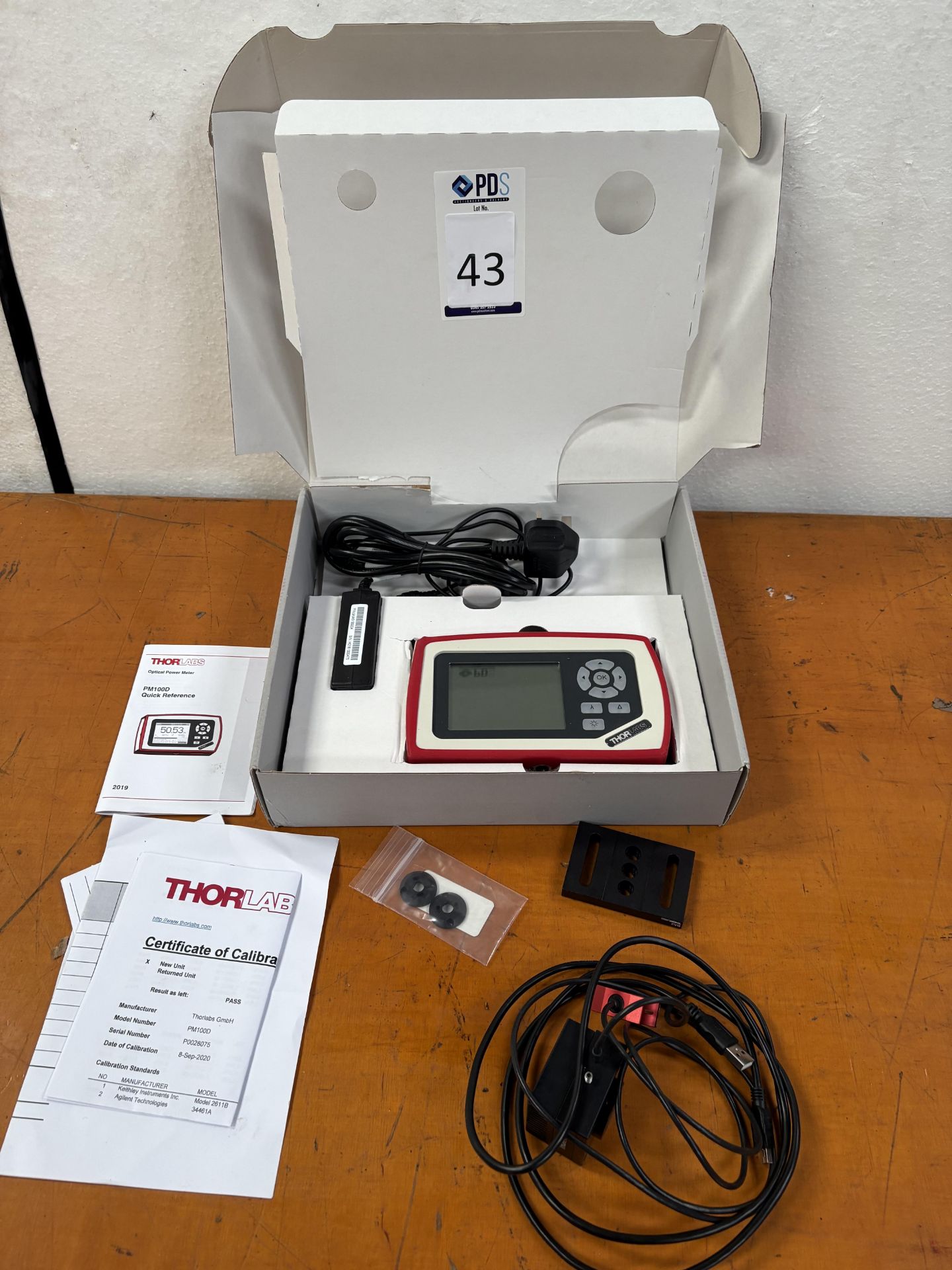 Thorlabs Type PM100D Optical Power Meter (Location: Brentwood. Please ...