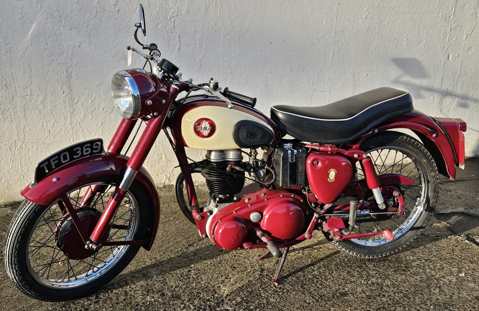 1958 BSA C12 250ccs style cylinder motorcycle. A very well presented ...