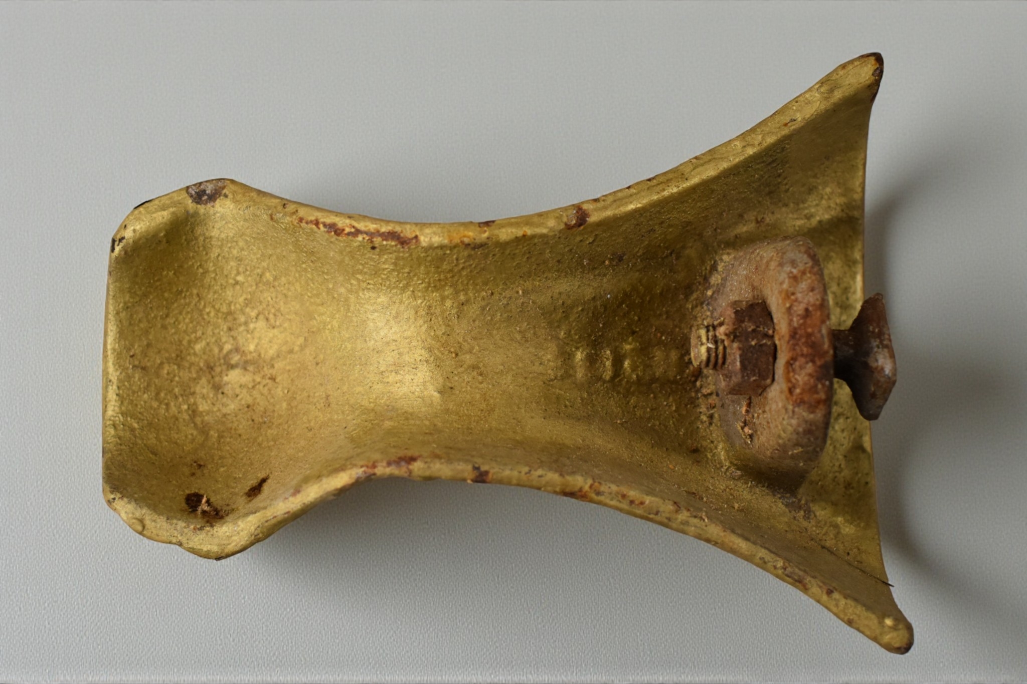 A set of antique cast iron gilt ball & claw bathtub feet.
