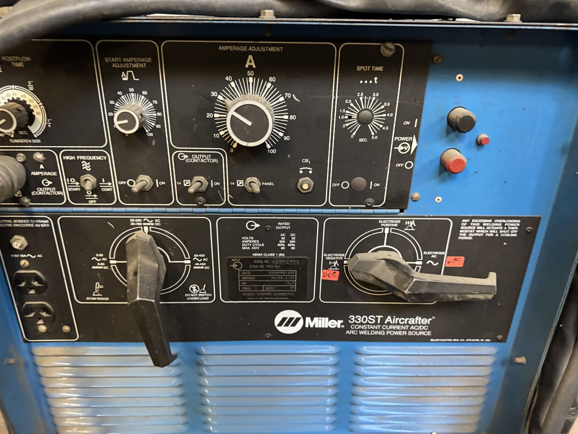 Miller 330ST Aircrafter Tig Welding Set, 415volts (location in premises ...