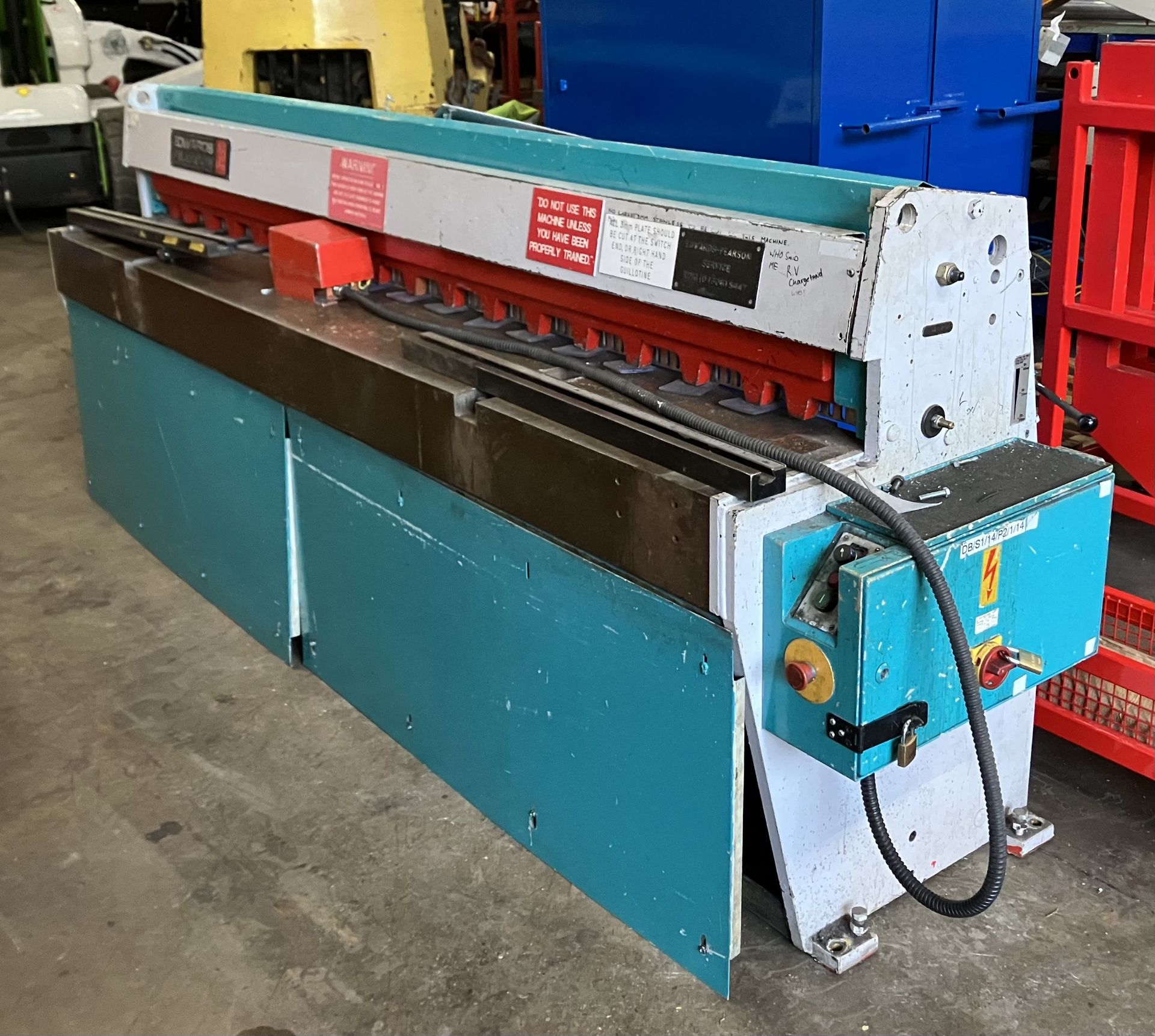 Edwards Pearson D.D. powered Guillotine, 2540mm x 3.5mm, 415volts ...