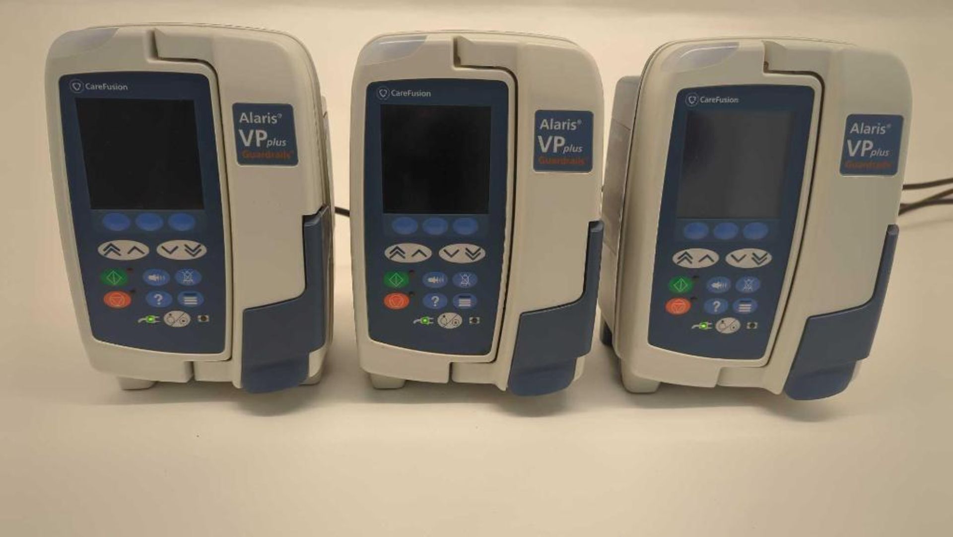 Set of three pre-owned CareFusion Alaris VP Plus infusion pumps with ...