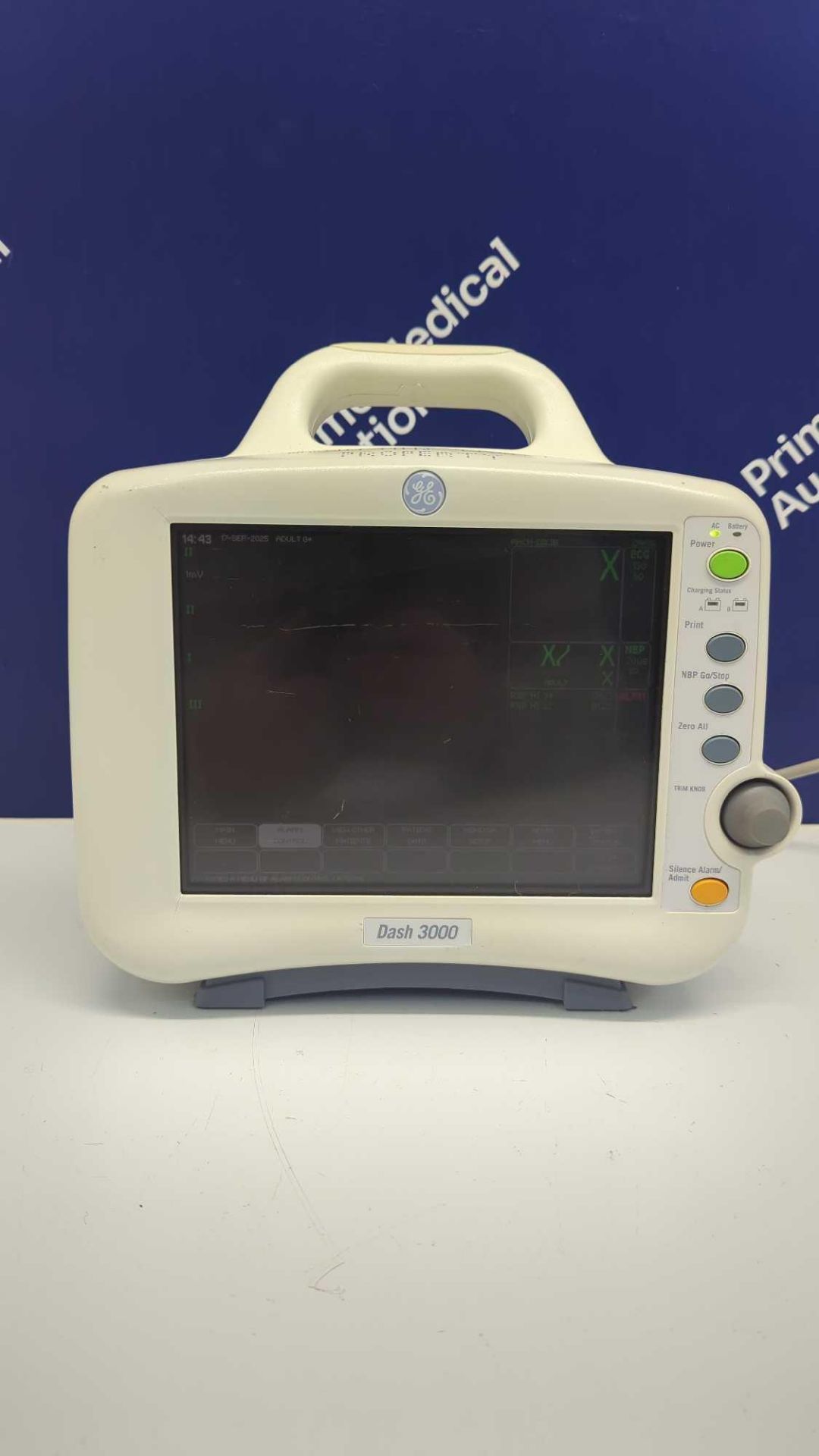 GE Dash 3000 Patient Monitor Including ECG Including ECG, SpO2, Temp/CO ...