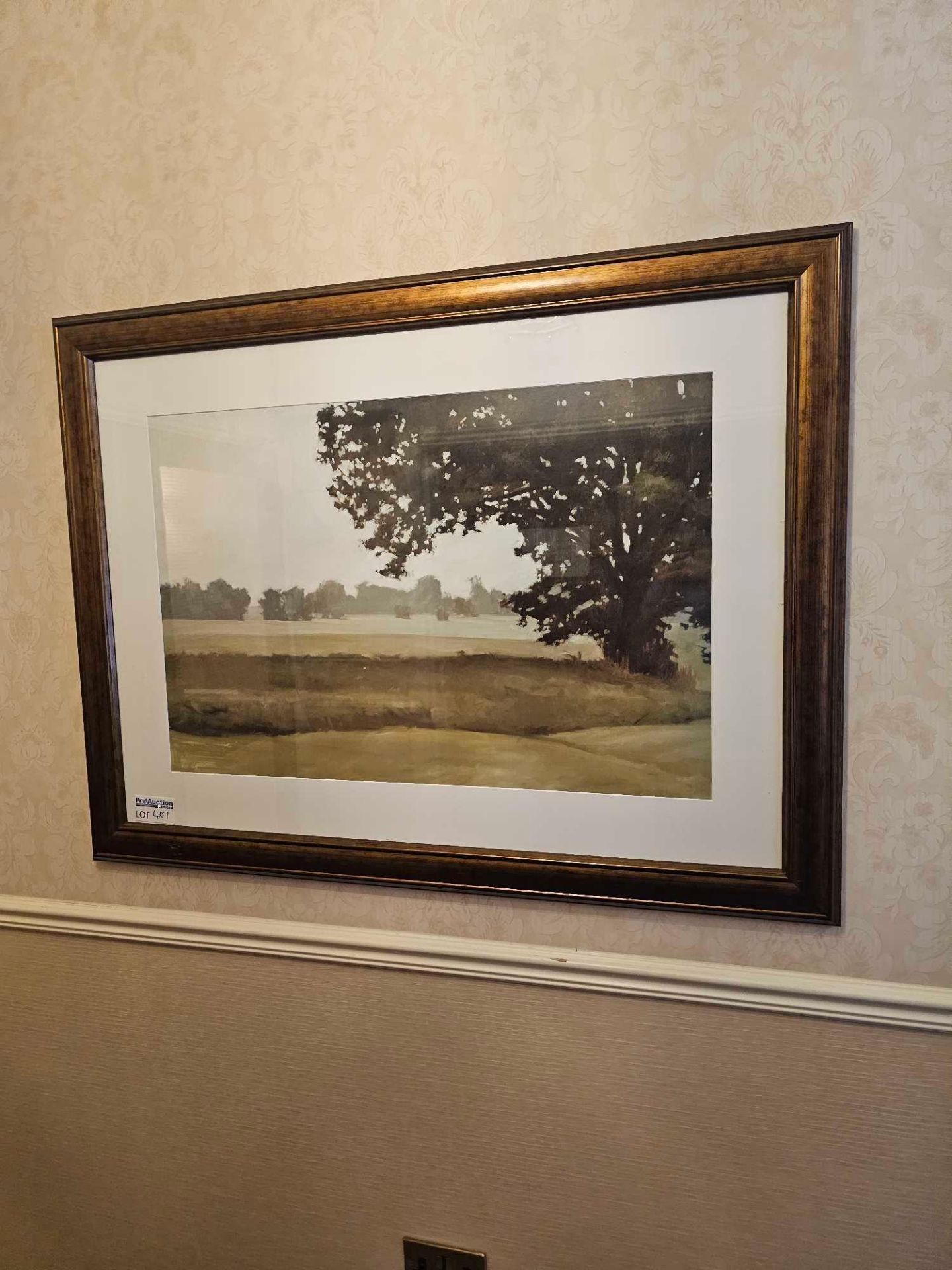 A framed print titled 'Summer Secret' by Megan Lightell, depicting a ...