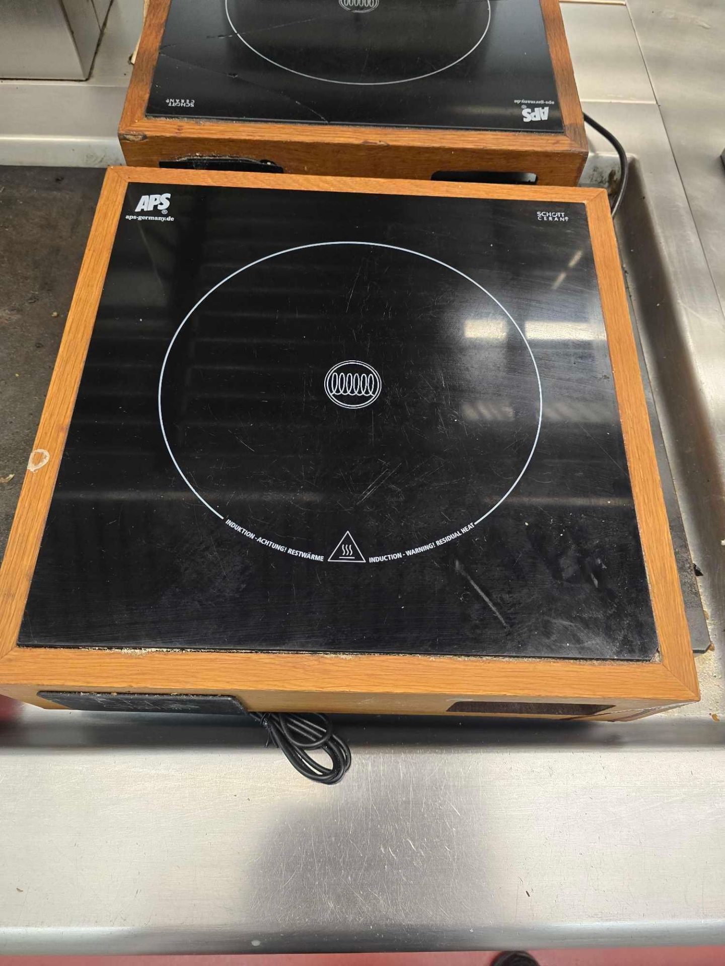 2 x APS Induction Hotplates – Model 12285 A pair of compact countertop ...